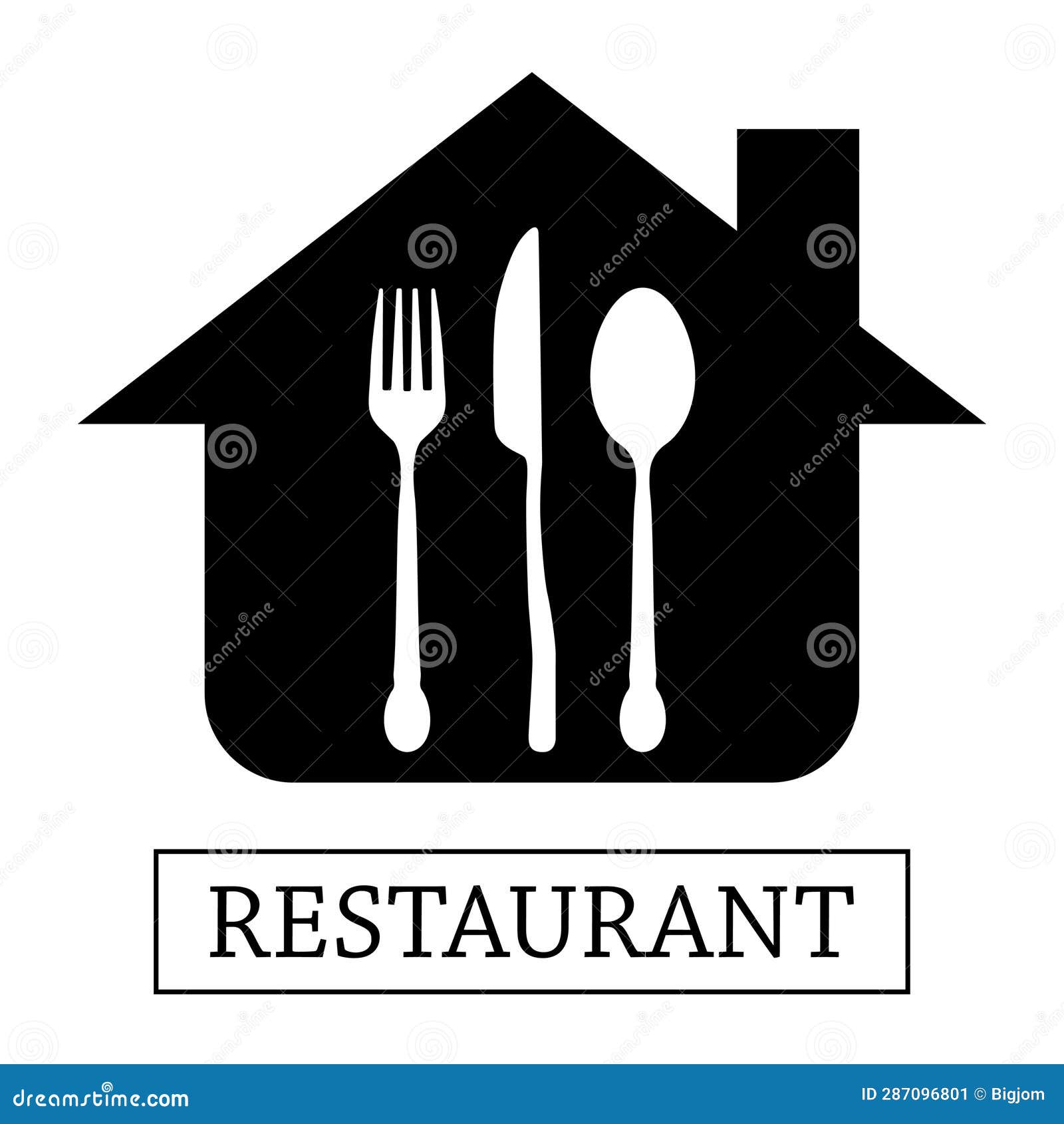 Restaurant Logo Icon Vector Template Isolated on a White Background ...