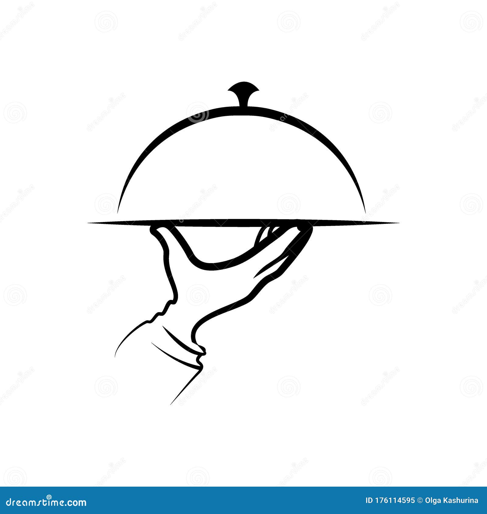 Restaurant Logo or Label. Menu, Food Service Symbol Stock Vector ...
