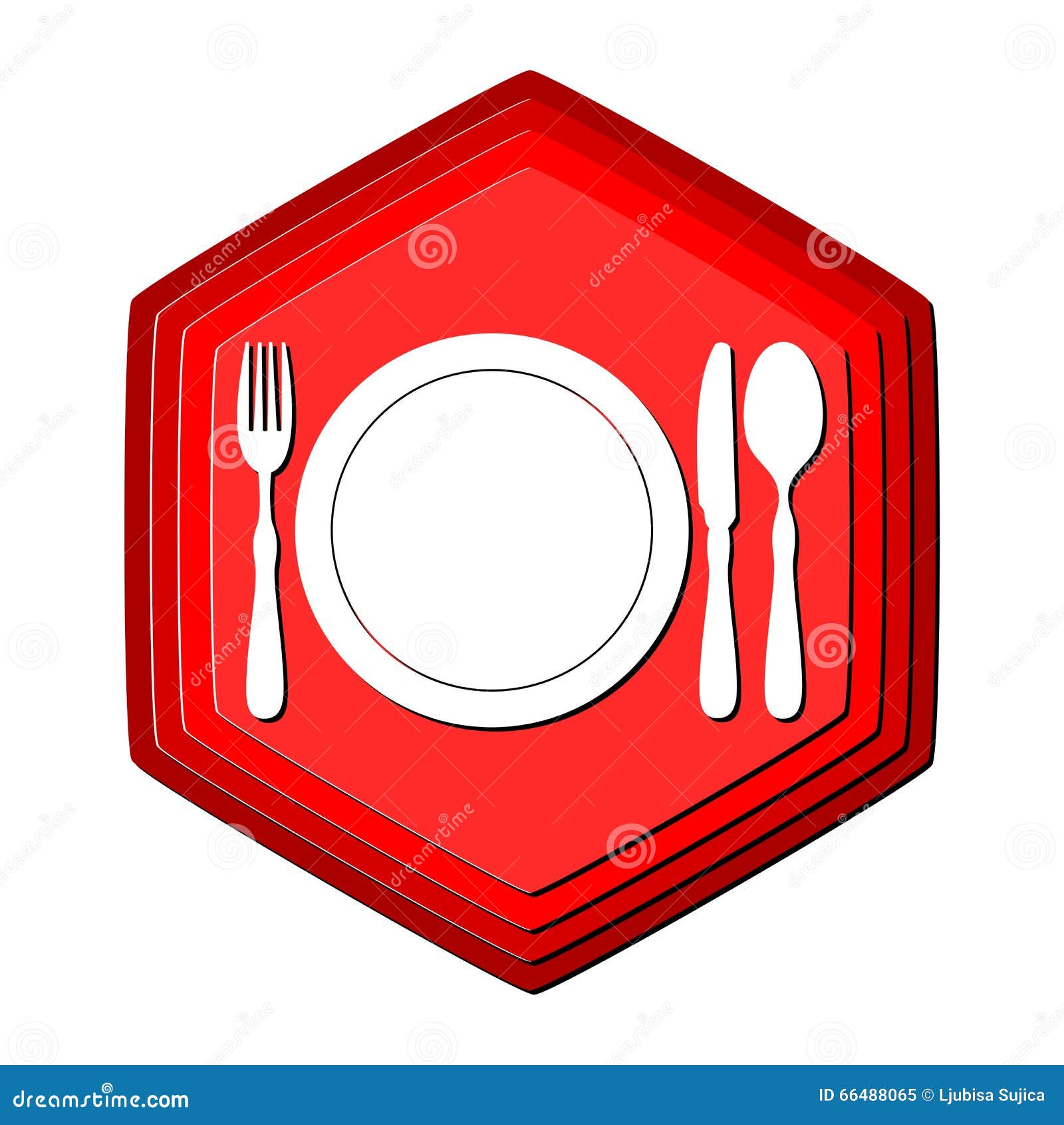Restaurant logo red stock vector. Illustration of backdrop - 66488065