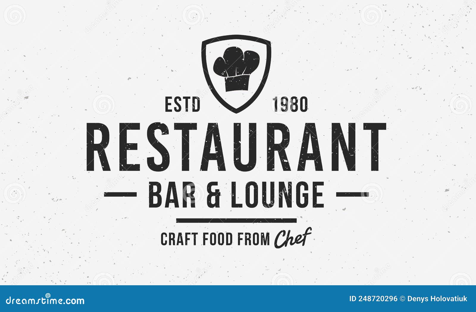 Restaurant Logo Vintage Design. Stock Vector - Illustration of menu ...