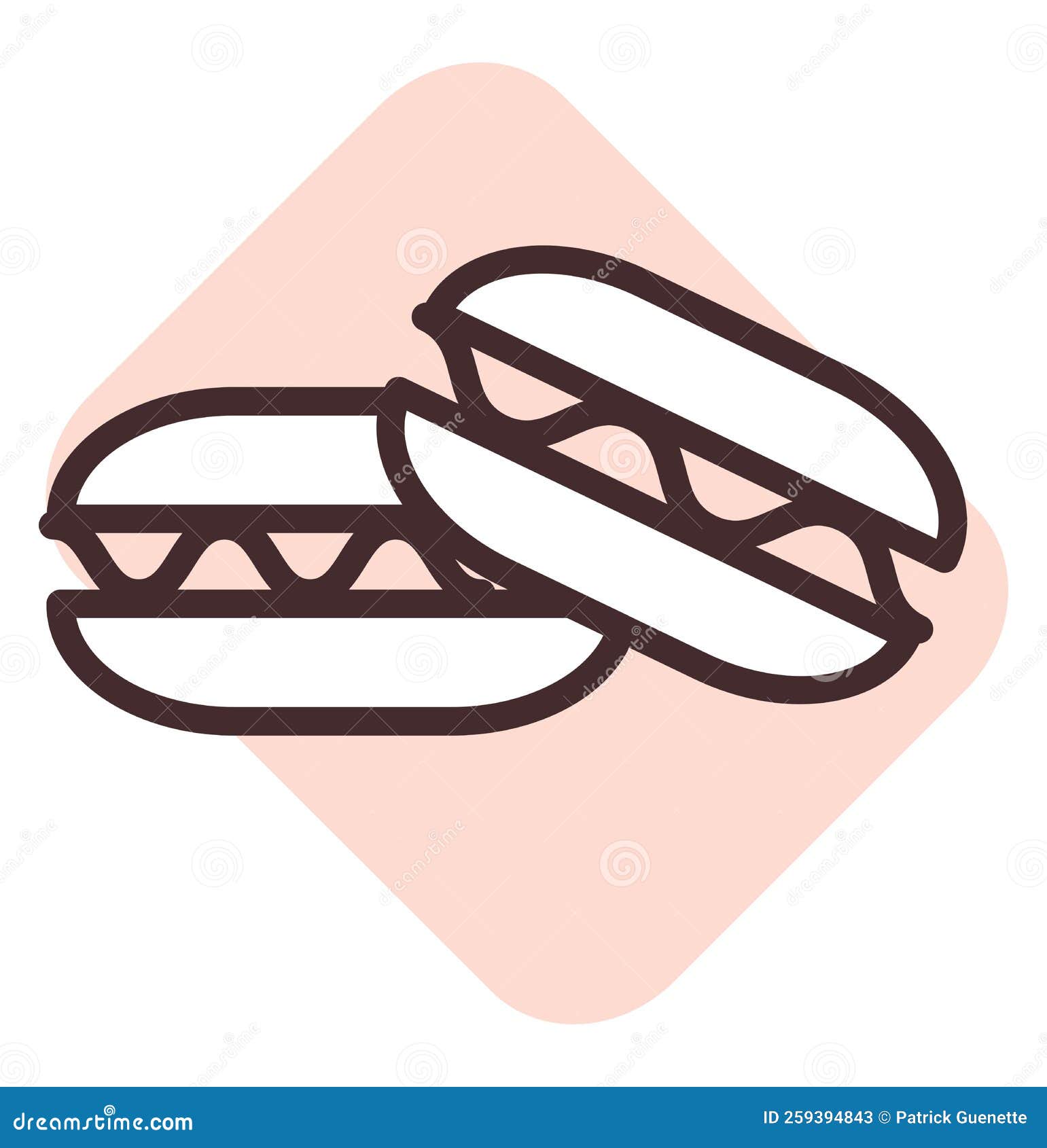 Restaurant macaron, icon stock vector. Illustration of collection ...