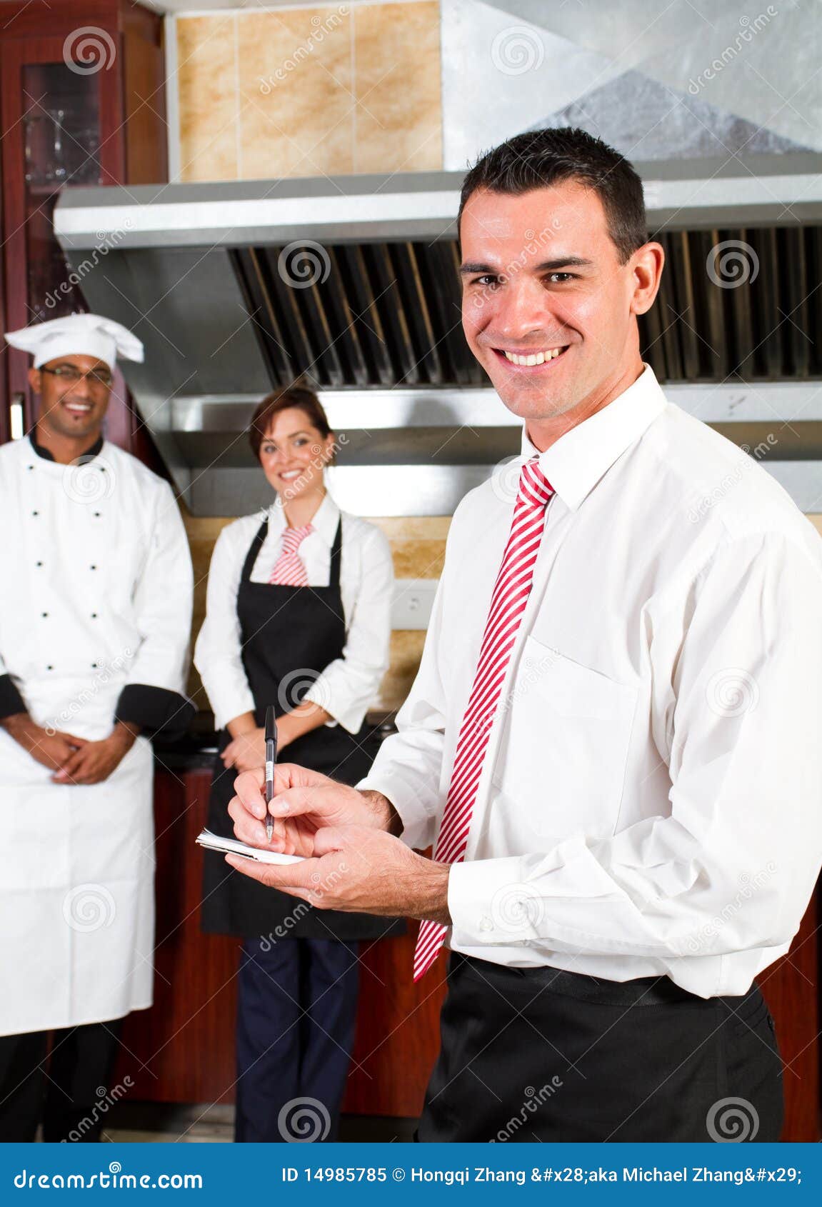 Restaurant manager stock image. Image of beautiful, joyful - 14985785