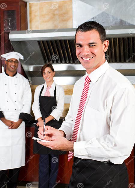 Restaurant manager stock image. Image of beautiful, joyful - 14985785