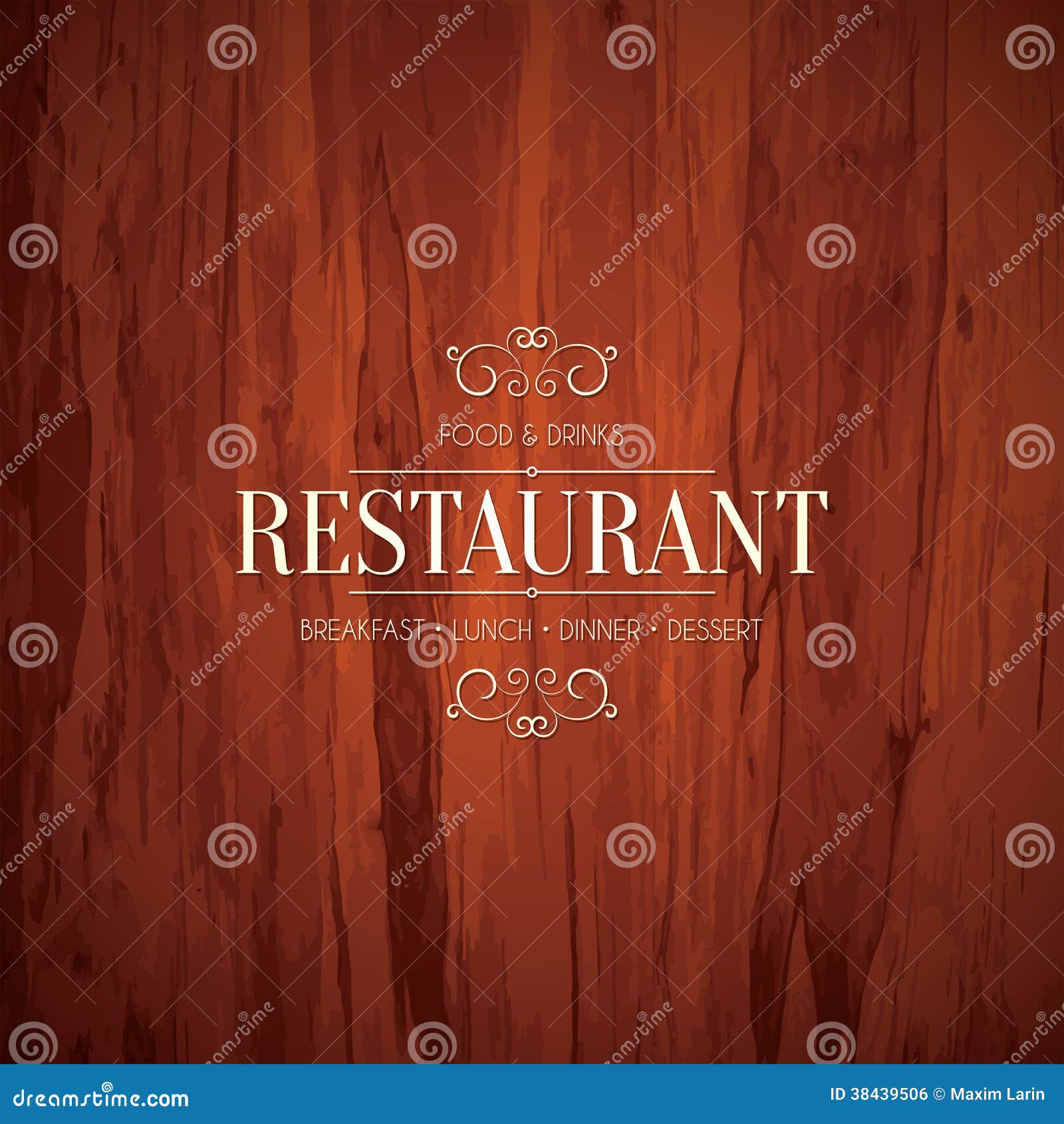 Restaurant menu stock vector. Illustration of card, texture - 38439506