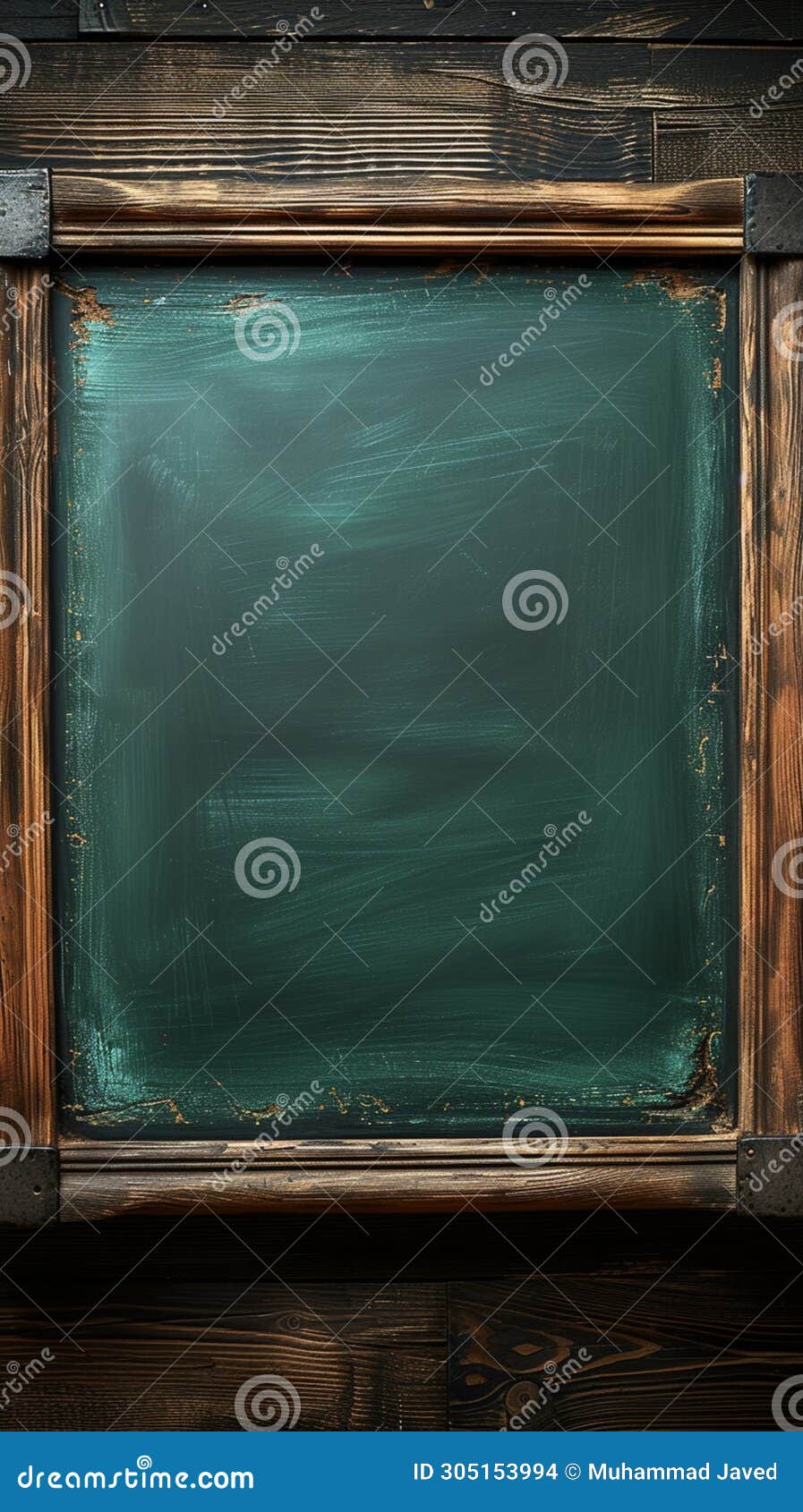 Restaurant Menu Backdrop Green Chalkboard with Wooden Frame, Copyspace ...