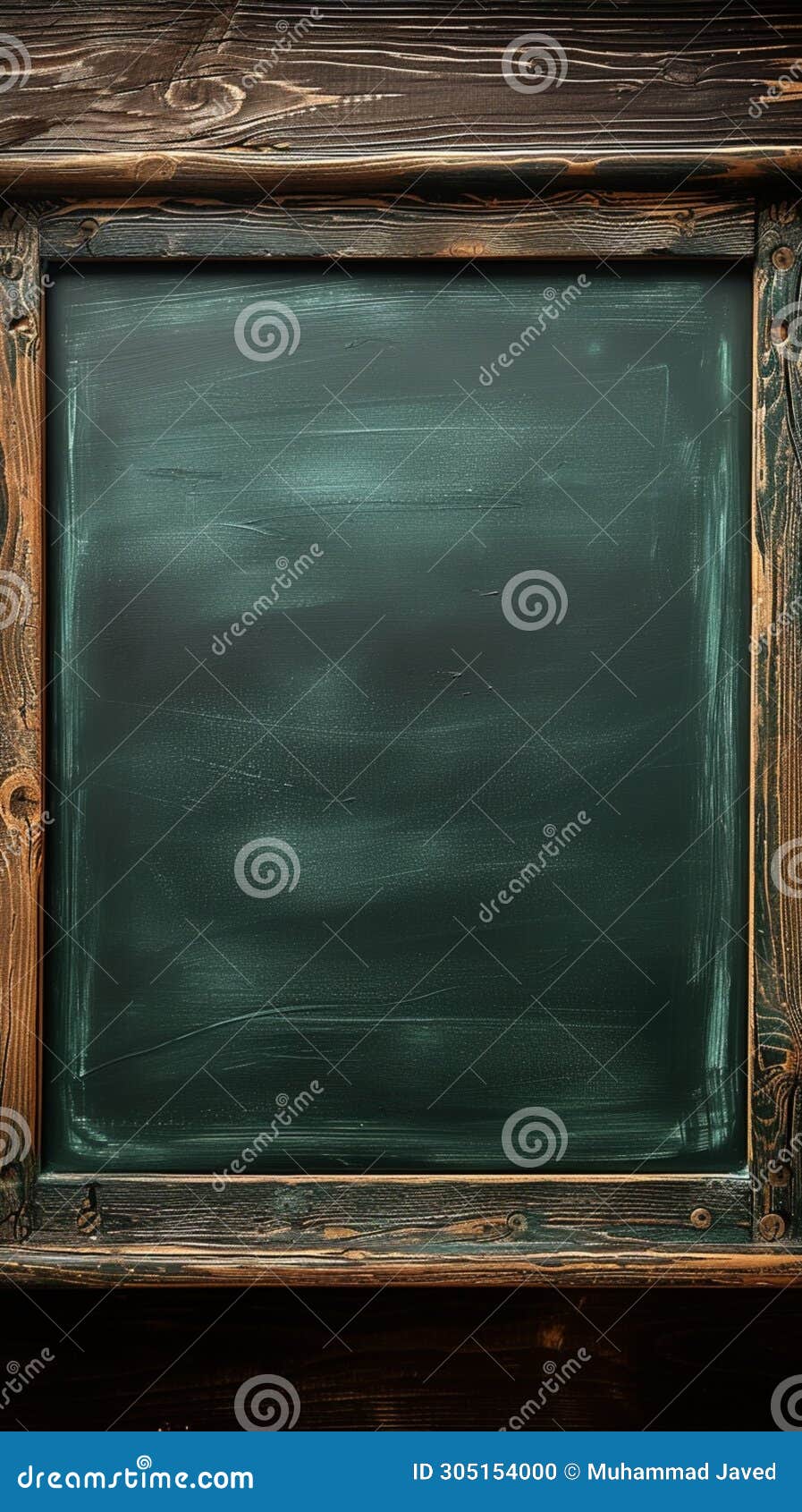 Restaurant Menu Backdrop Green Chalkboard with Wooden Frame, Copyspace ...