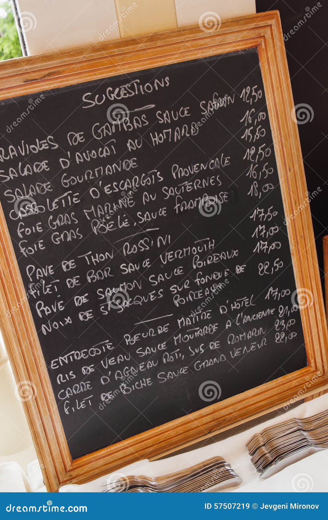 Restaurant menu board stock image. Image of fast, cafe - 57507219
