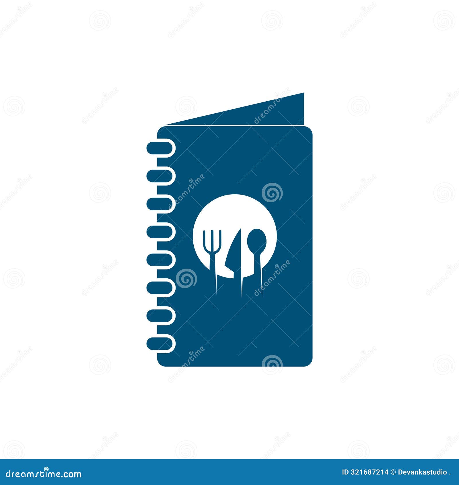 Restaurant menu book icon stock vector. Illustration of isolated ...