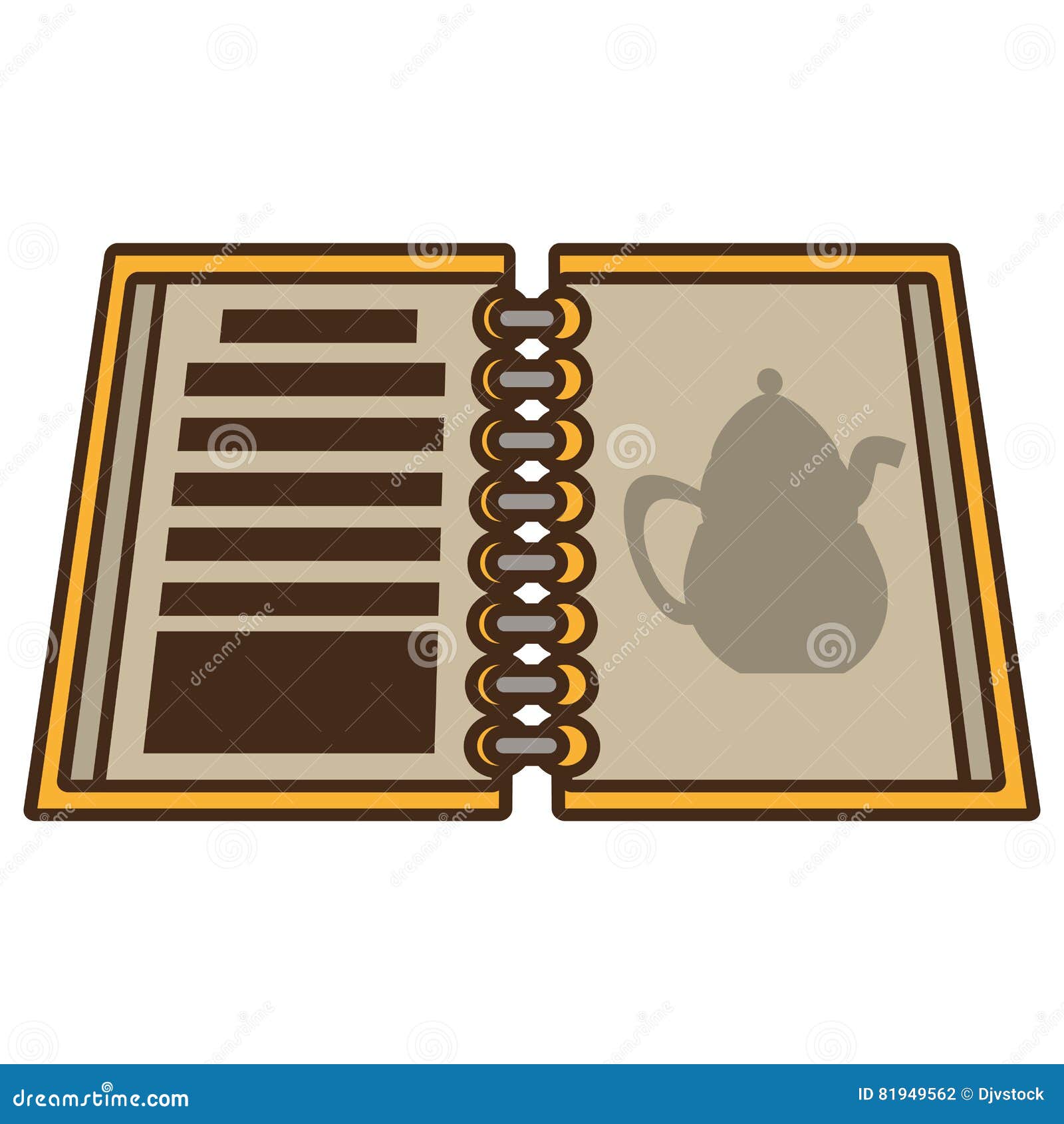 Restaurant menu book open stock vector. Illustration of kitchen - 81949562