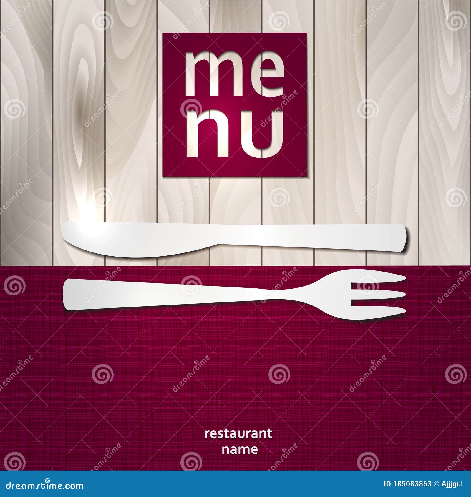 Decorative Menu Card. Vector Illustration Stock Vector - Illustration ...