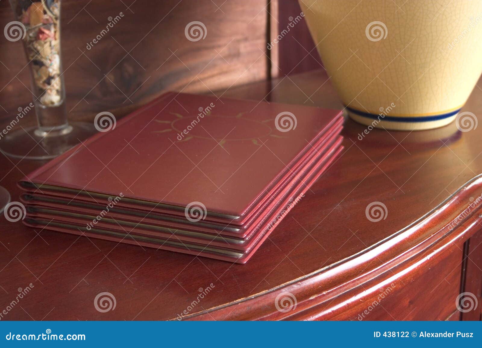 Restaurant menu - closed stock photo. Image of reserve - 438122