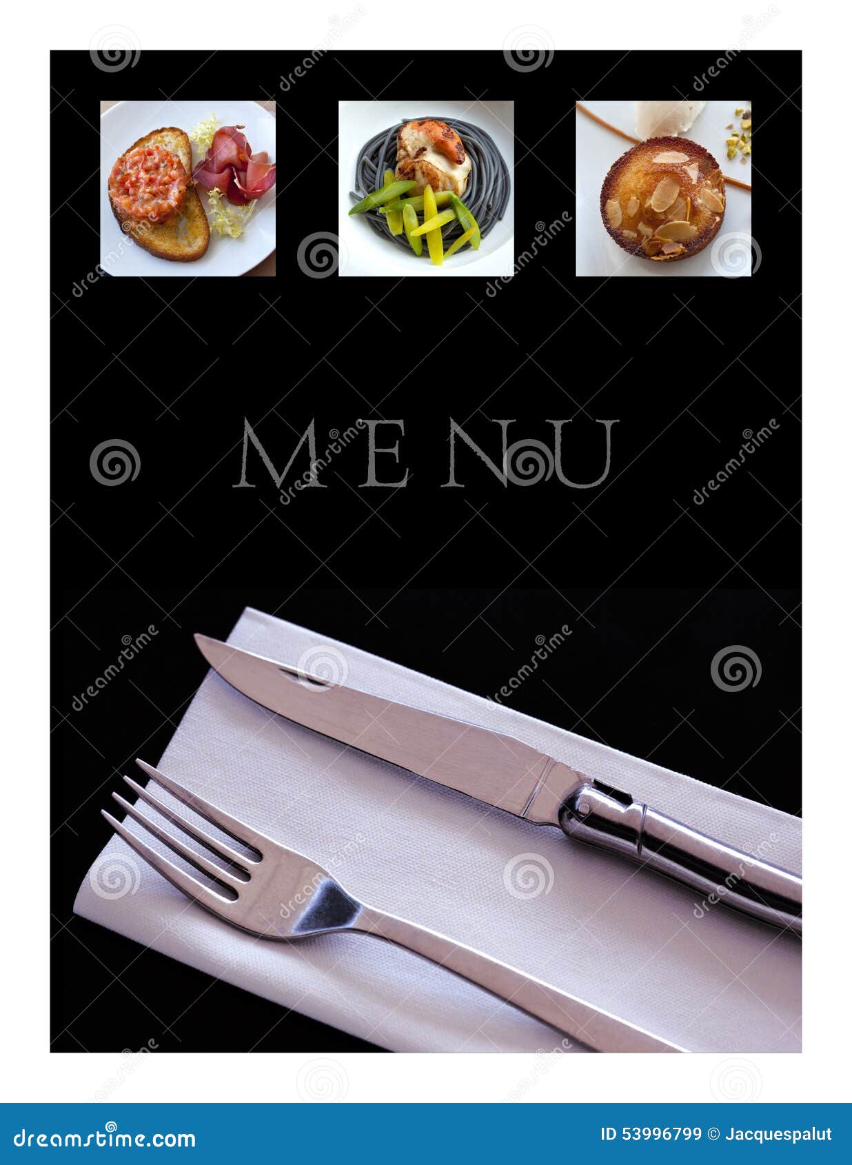 Restaurant menu stock image. Image of food, gastronomy - 53996799