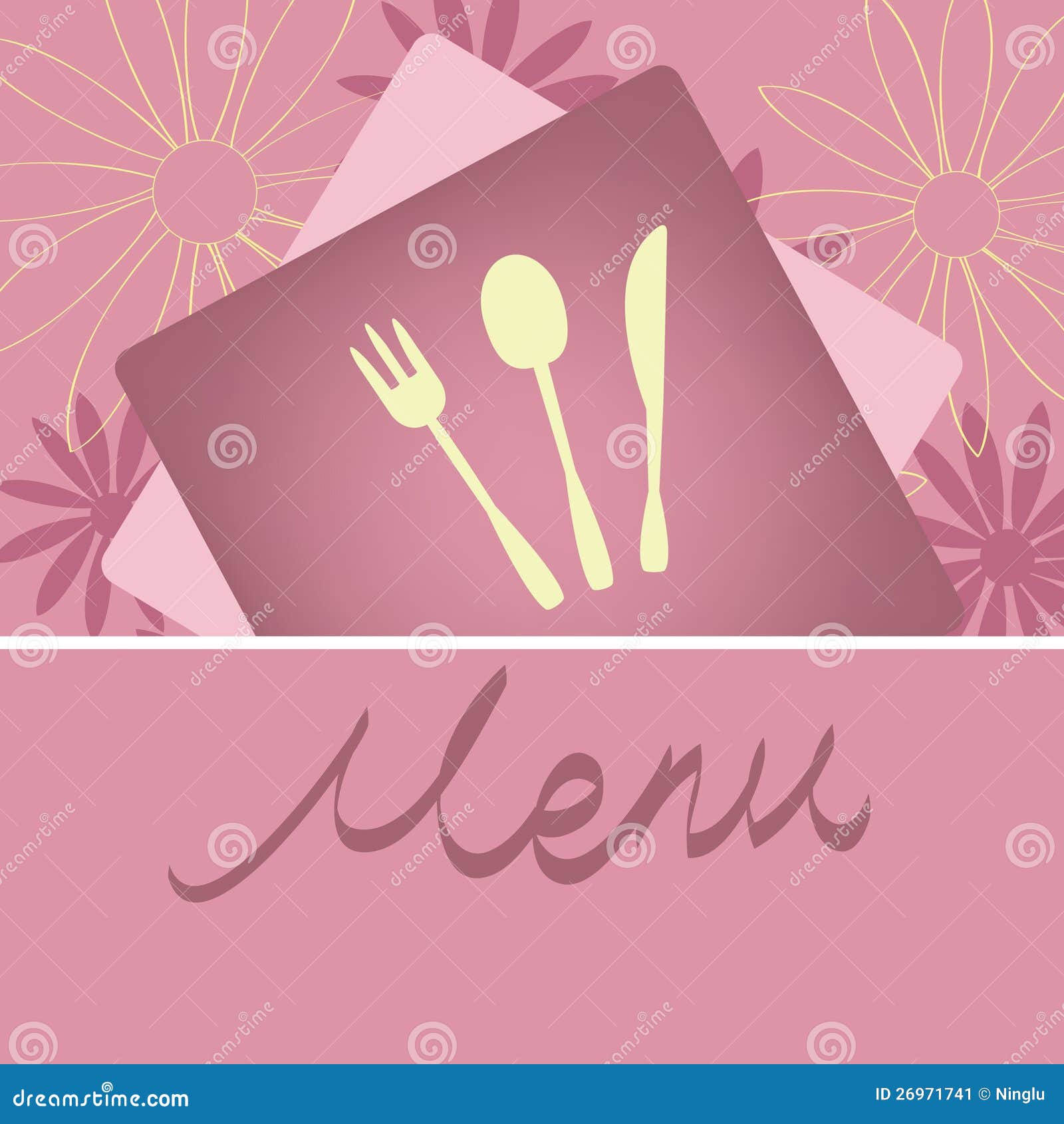 Restaurant Menu Concept Design Stock Vector - Illustration of dinner ...