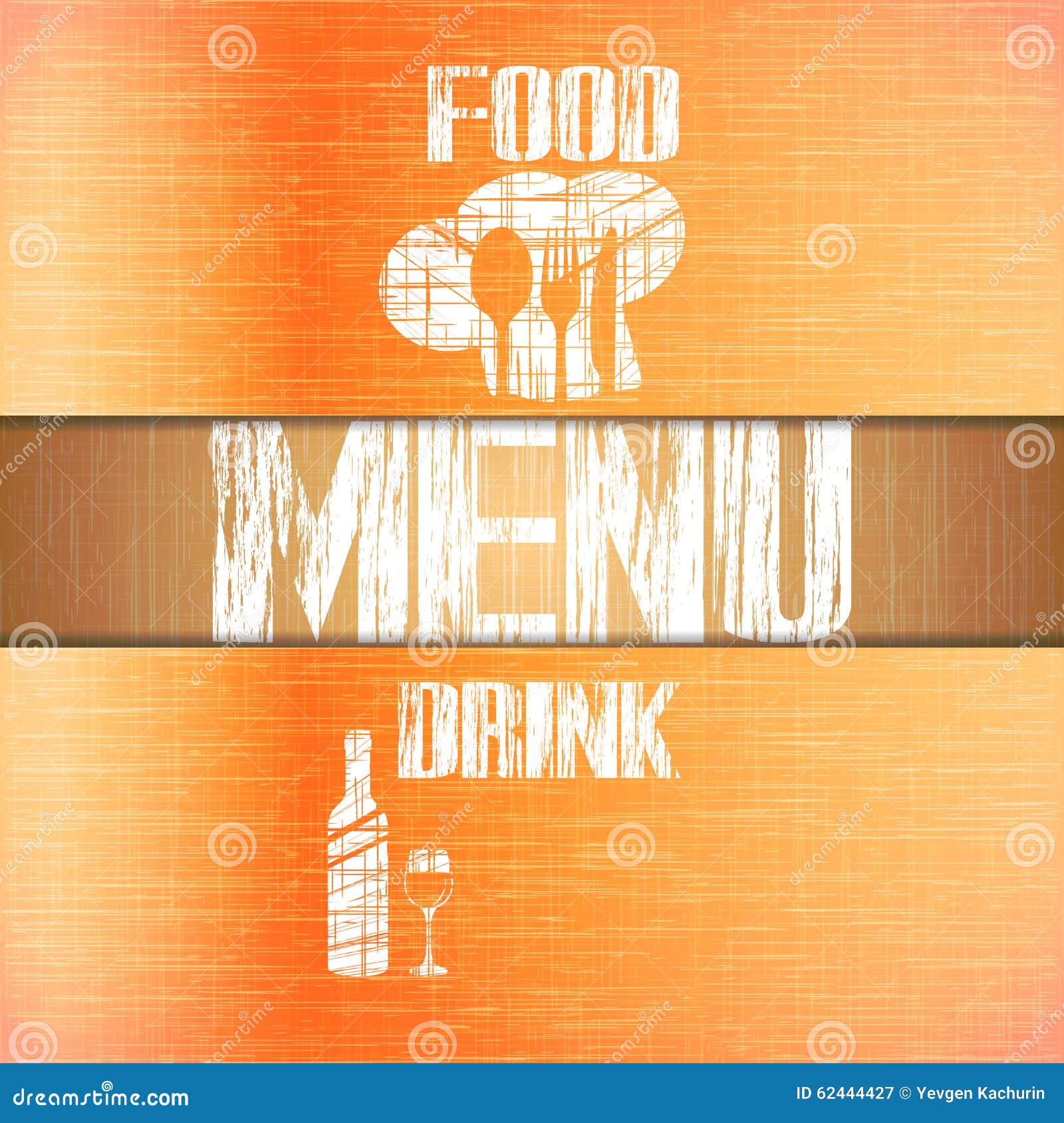 Restaurant Menu with Corners Uno Stock Vector - Illustration of ...