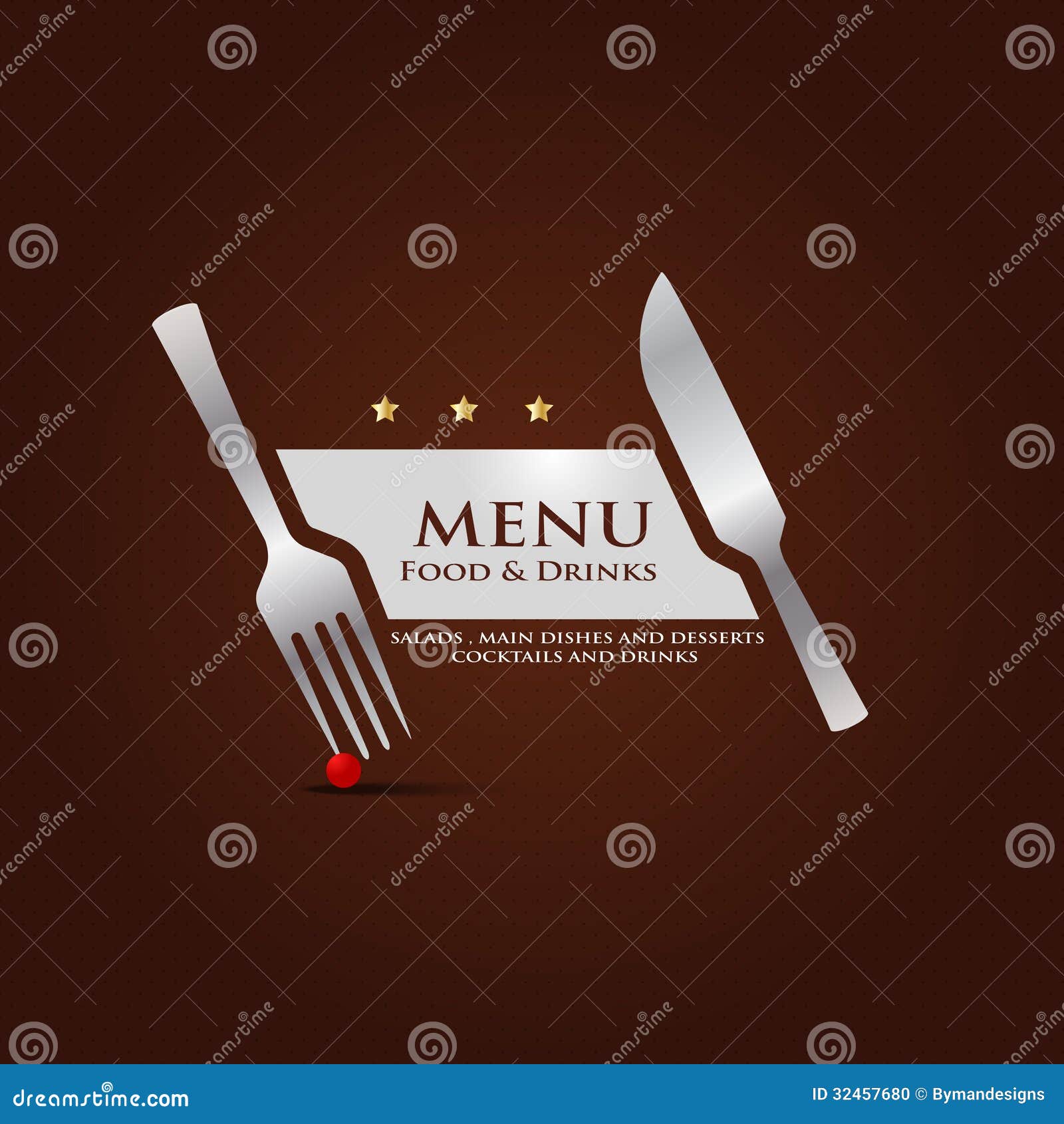 Restaurant Menu Cover Design Stock Vector - Illustration of cover ...