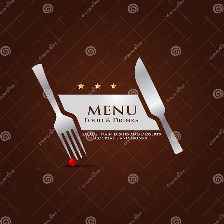 Restaurant Menu Cover Design Stock Vector - Illustration of cover ...