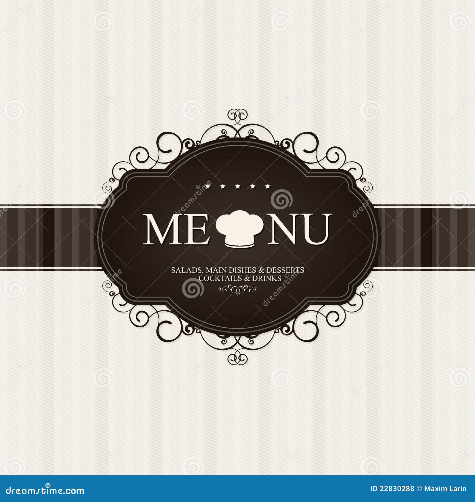 Restaurant menu design stock vector. Illustration of dinner - 22830288
