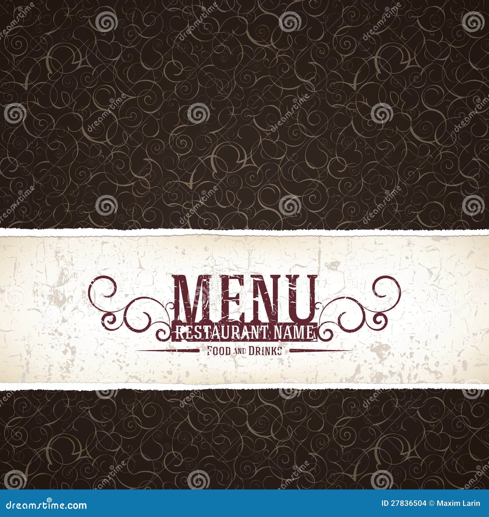 Restaurant menu design stock vector. Illustration of cocktails - 27836504