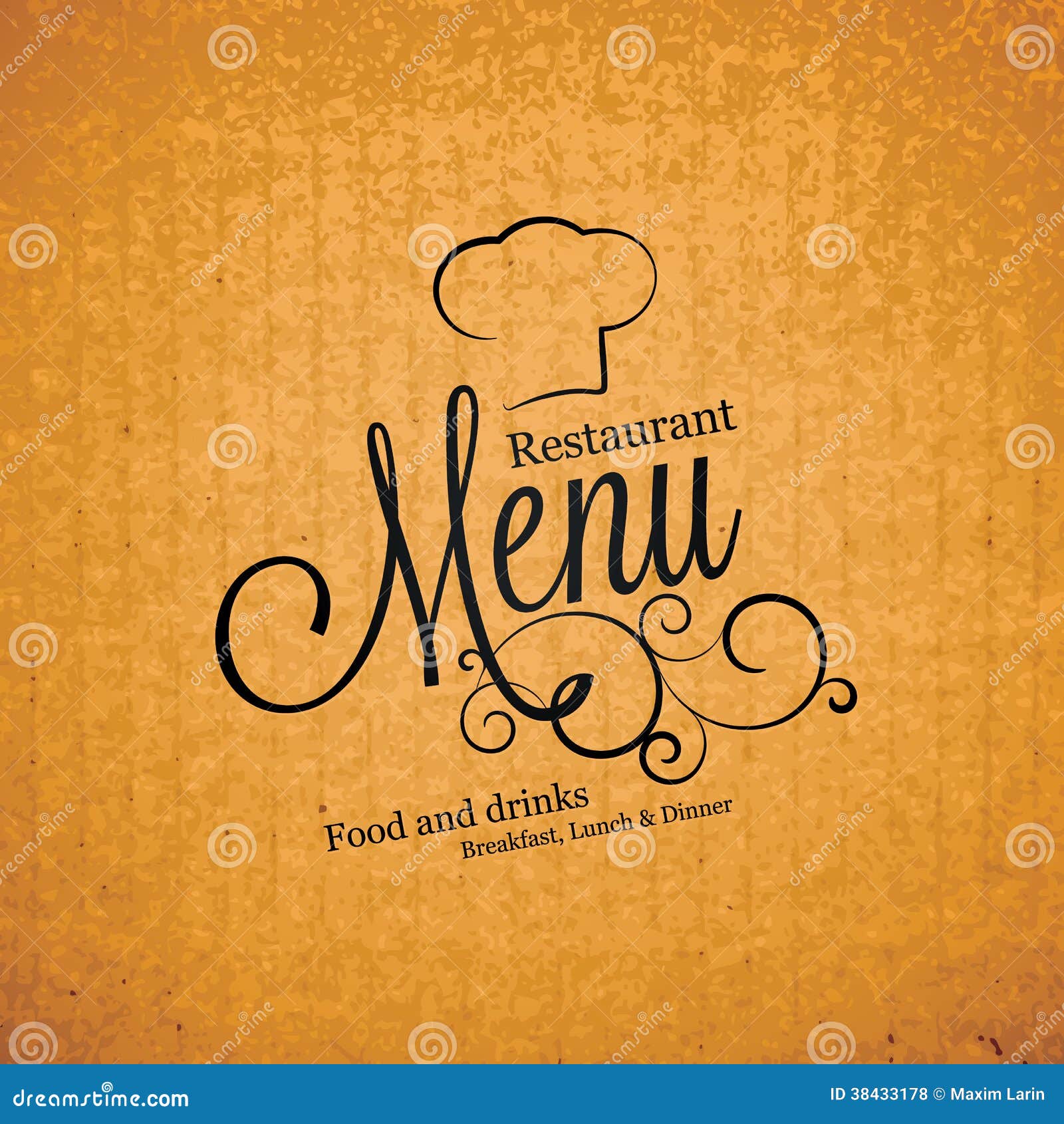 Restaurant menu design stock vector. Illustration of identity - 38433178