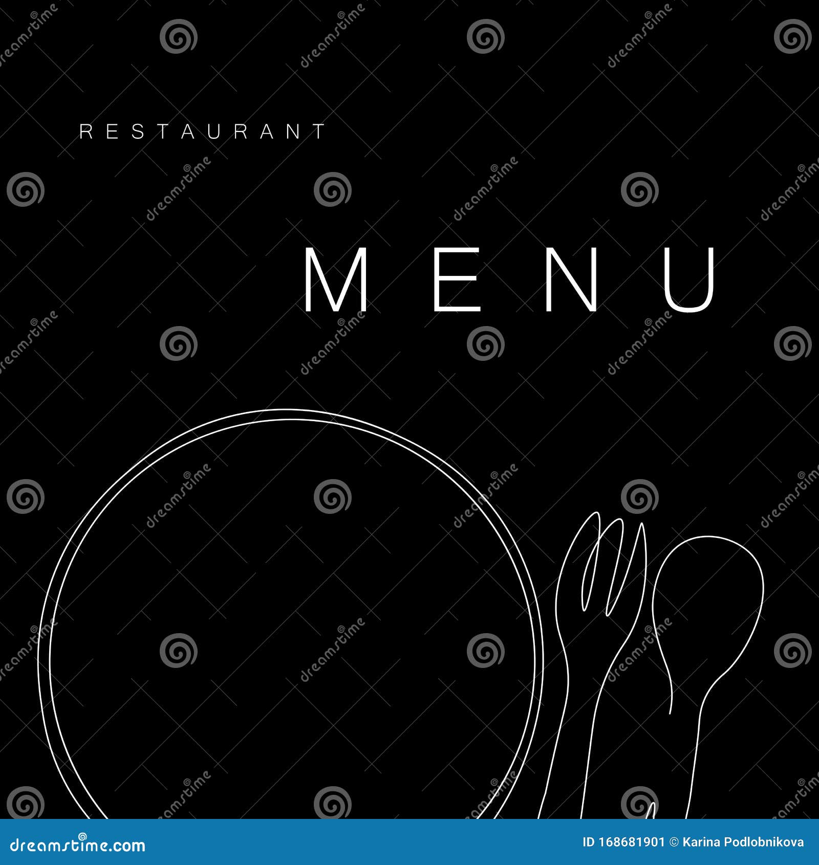 Restaurant Menu Design Background, Vector Illustration Stock Vector ...