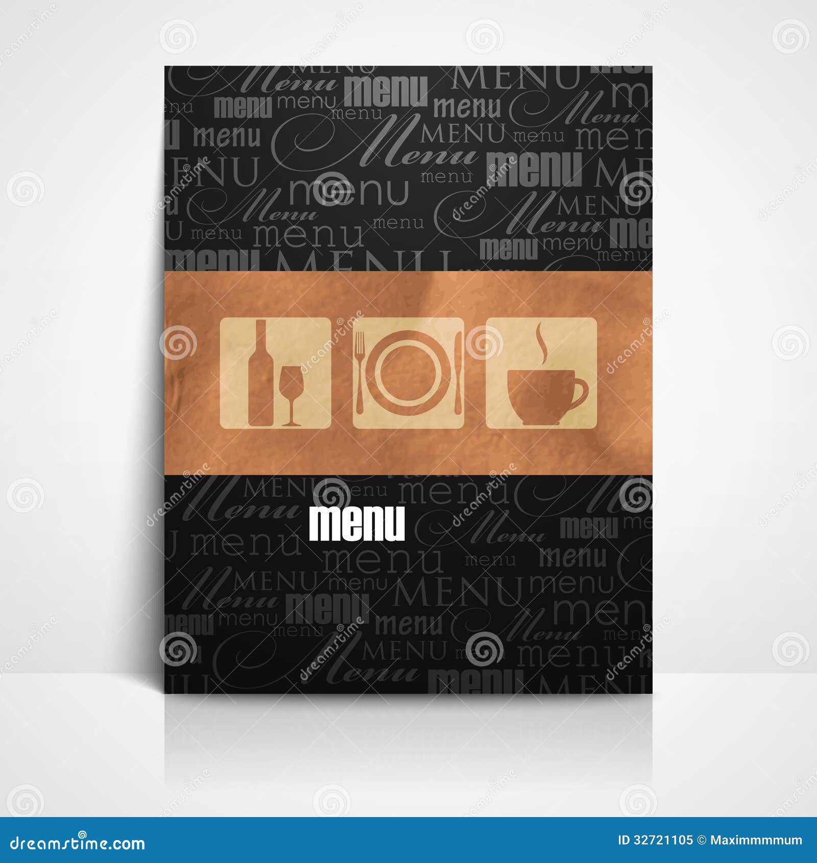 Restaurant menu design stock illustration. Illustration of inscription ...