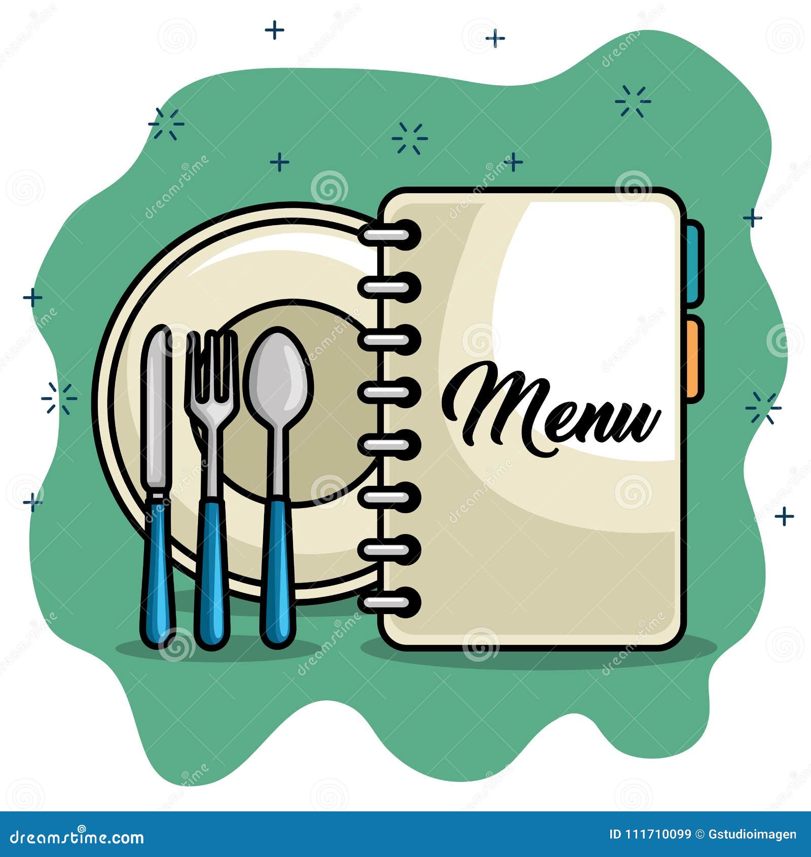 Restaurant menu design stock vector. Illustration of chef - 111710099