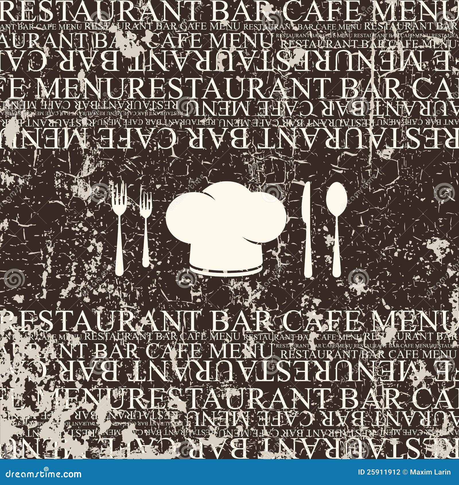 Restaurant Menu Design. Grunge Style Stock Vector - Illustration of ...