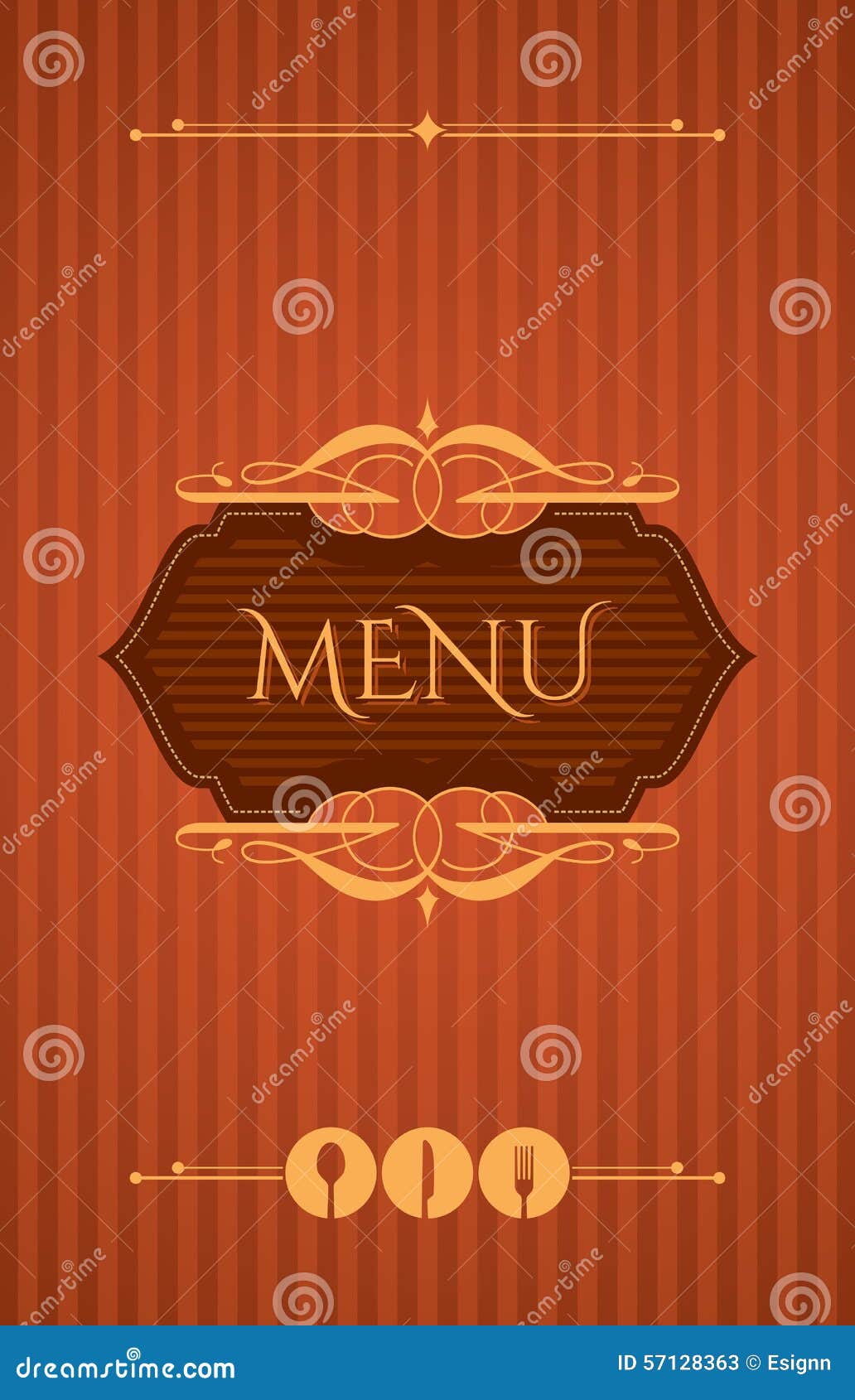 Restaurant Menu Design - Illustration Stock Vector - Illustration of ...