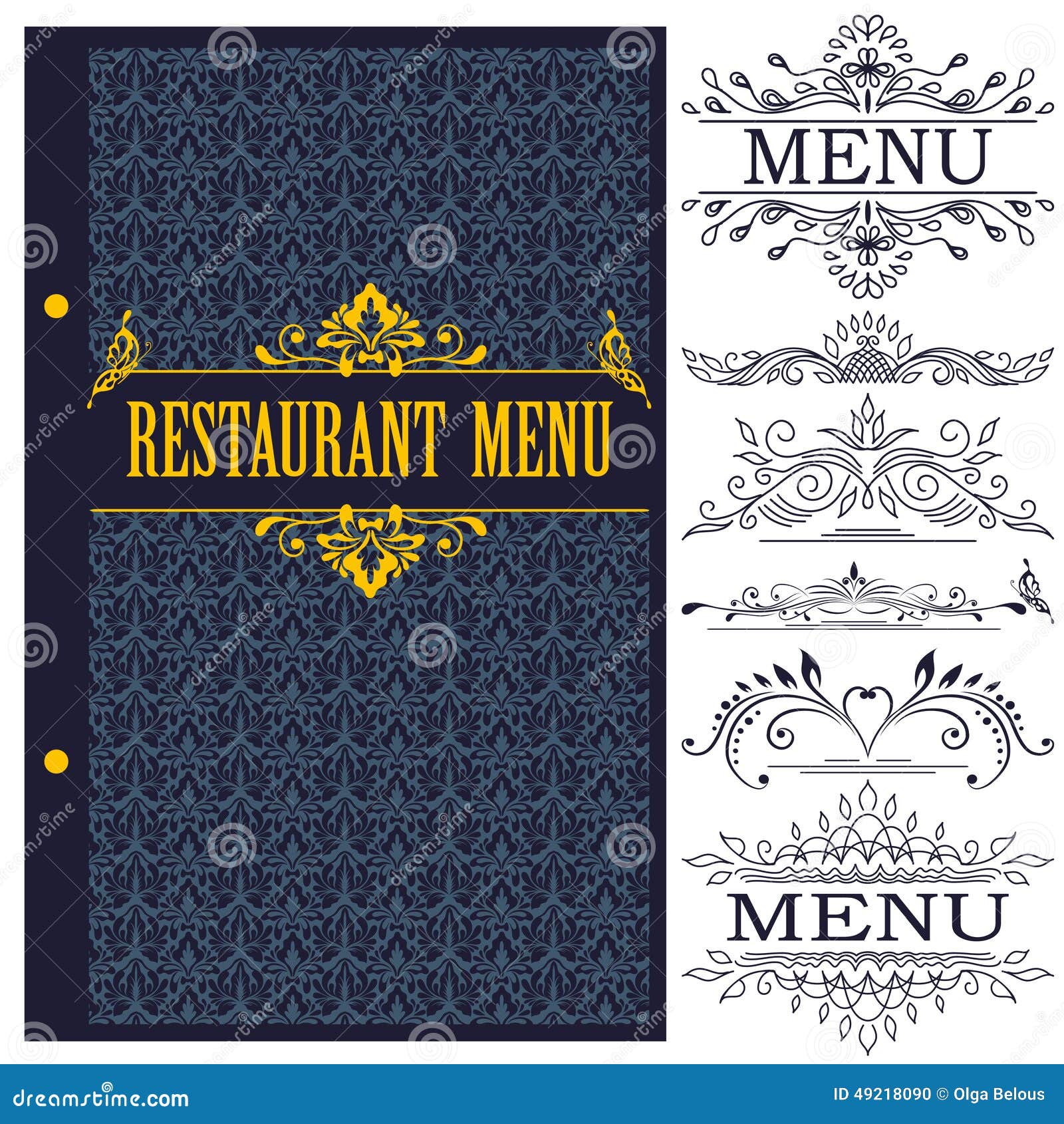 Restaurant Menu Design Template - Vector Stock Vector - Illustration of ...