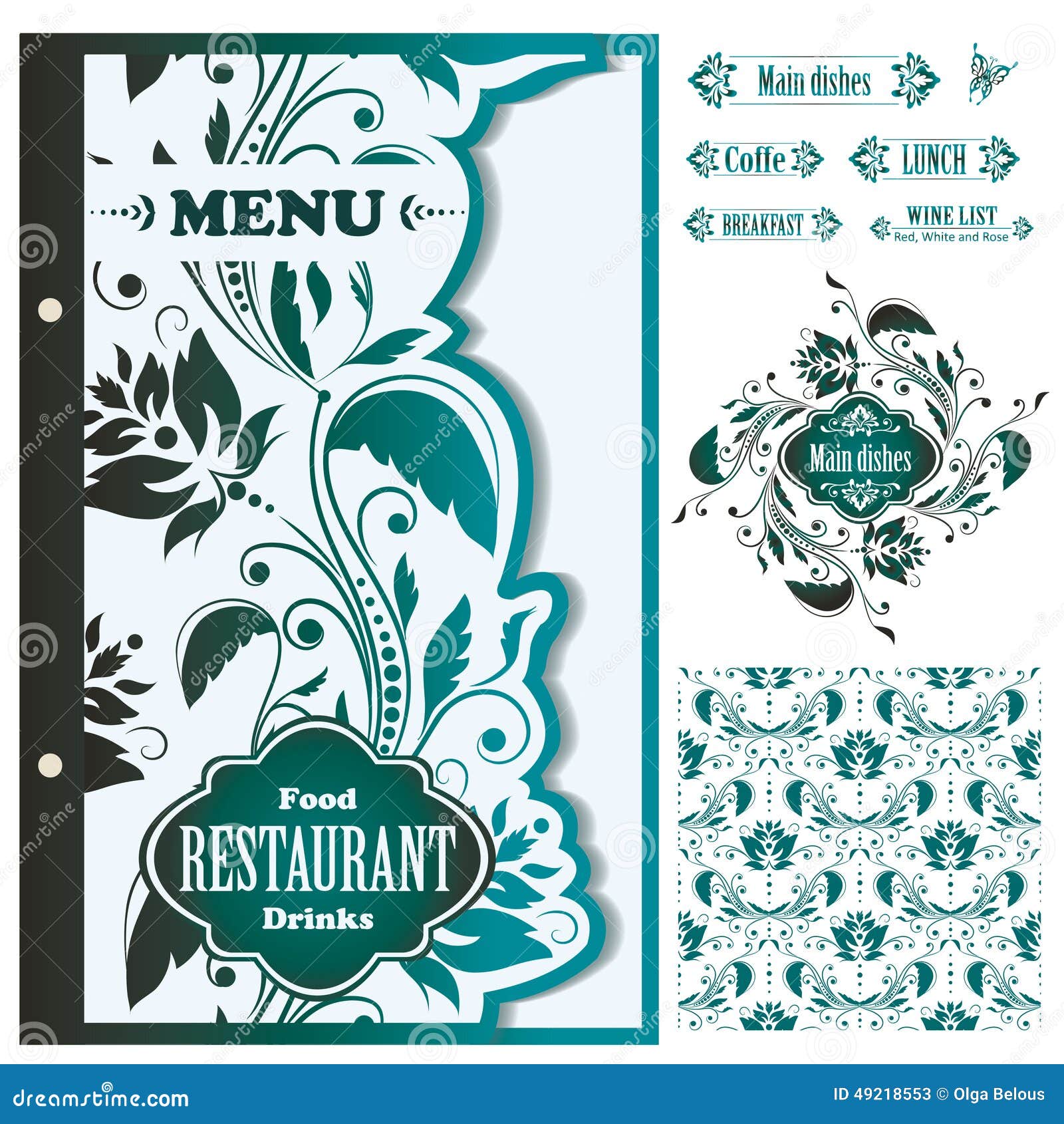 Restaurant Menu Design Template - Vector Stock Vector - Illustration of ...