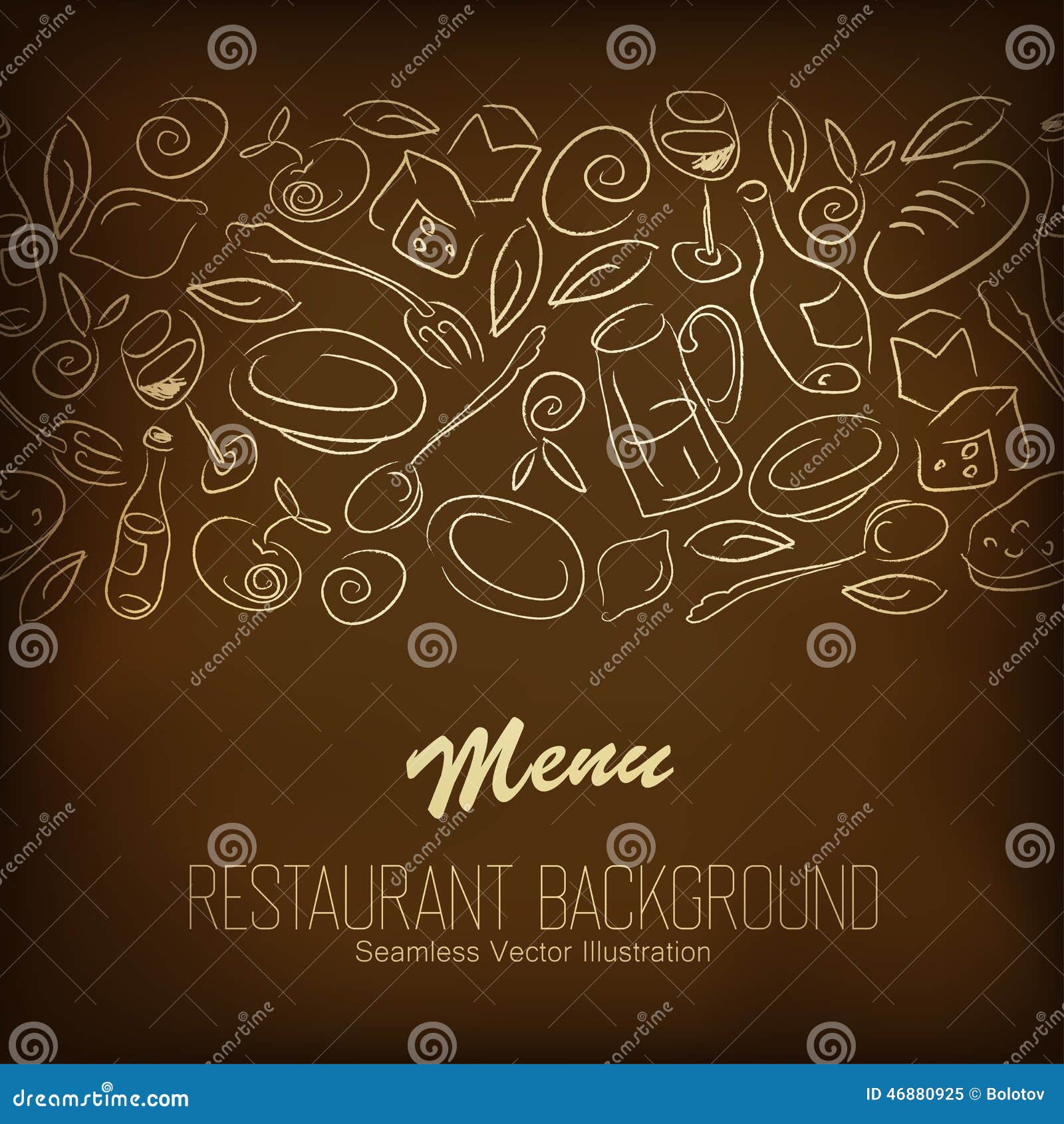 Restaurant Menu Design. Vector Stock Vector - Illustration of chef ...