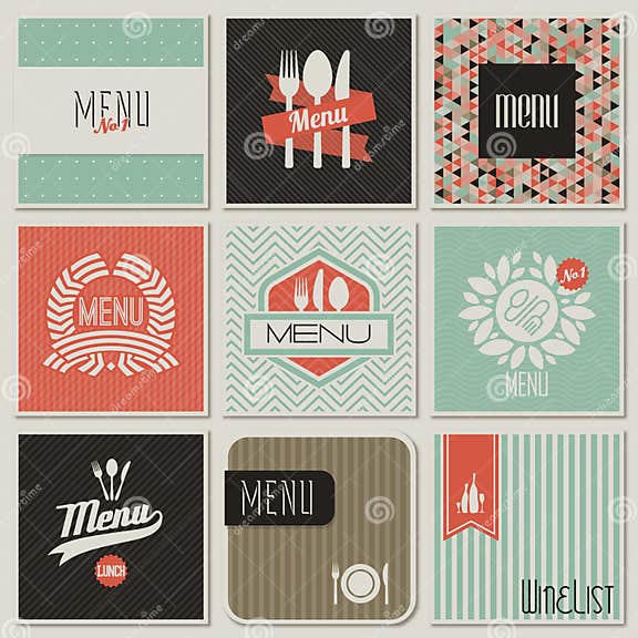 Restaurant Menu Designs. Vector Illustration. Stock Vector ...