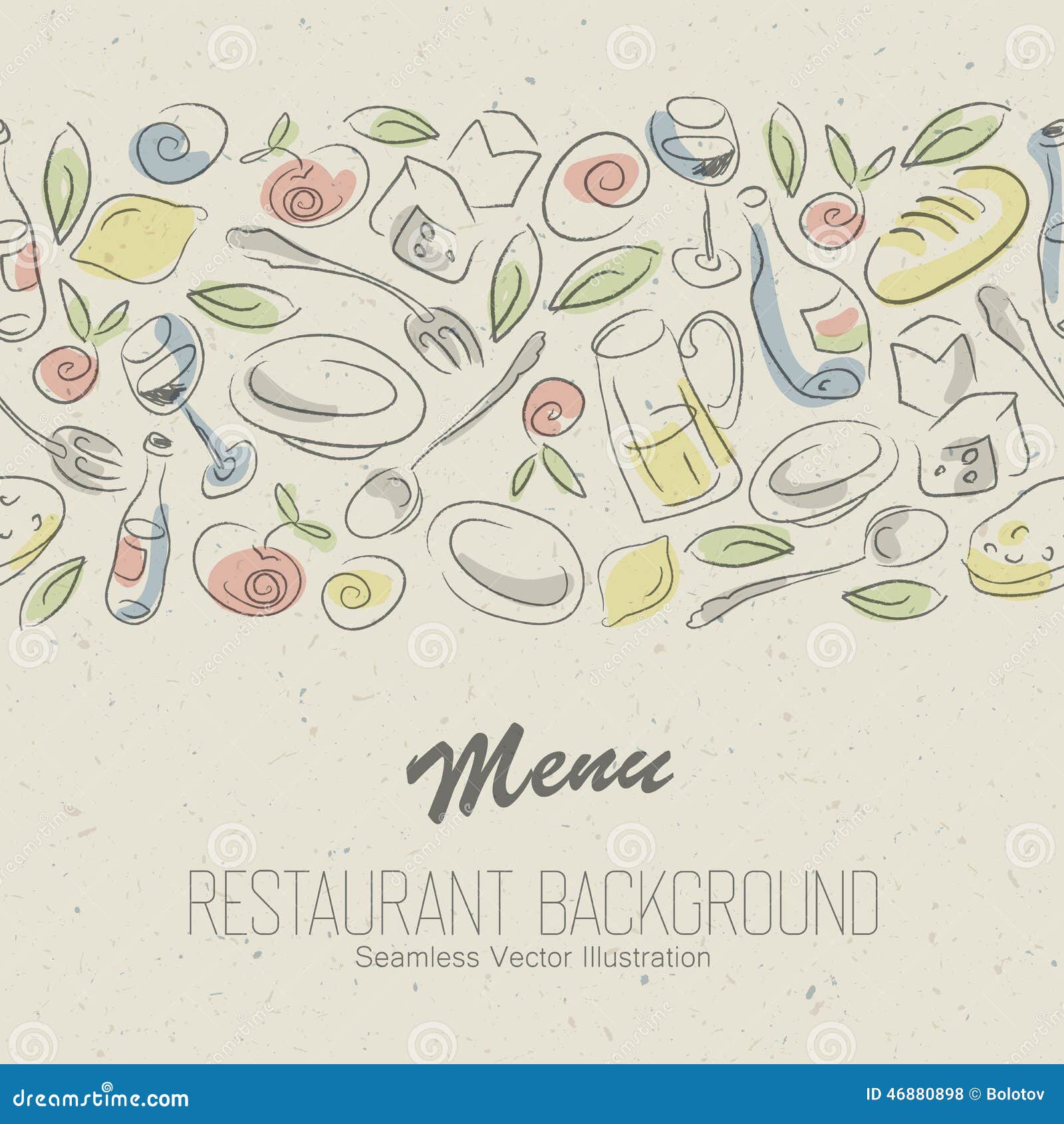 Restaurant Menu Elegant Design. Vector Stock Vector - Illustration of ...