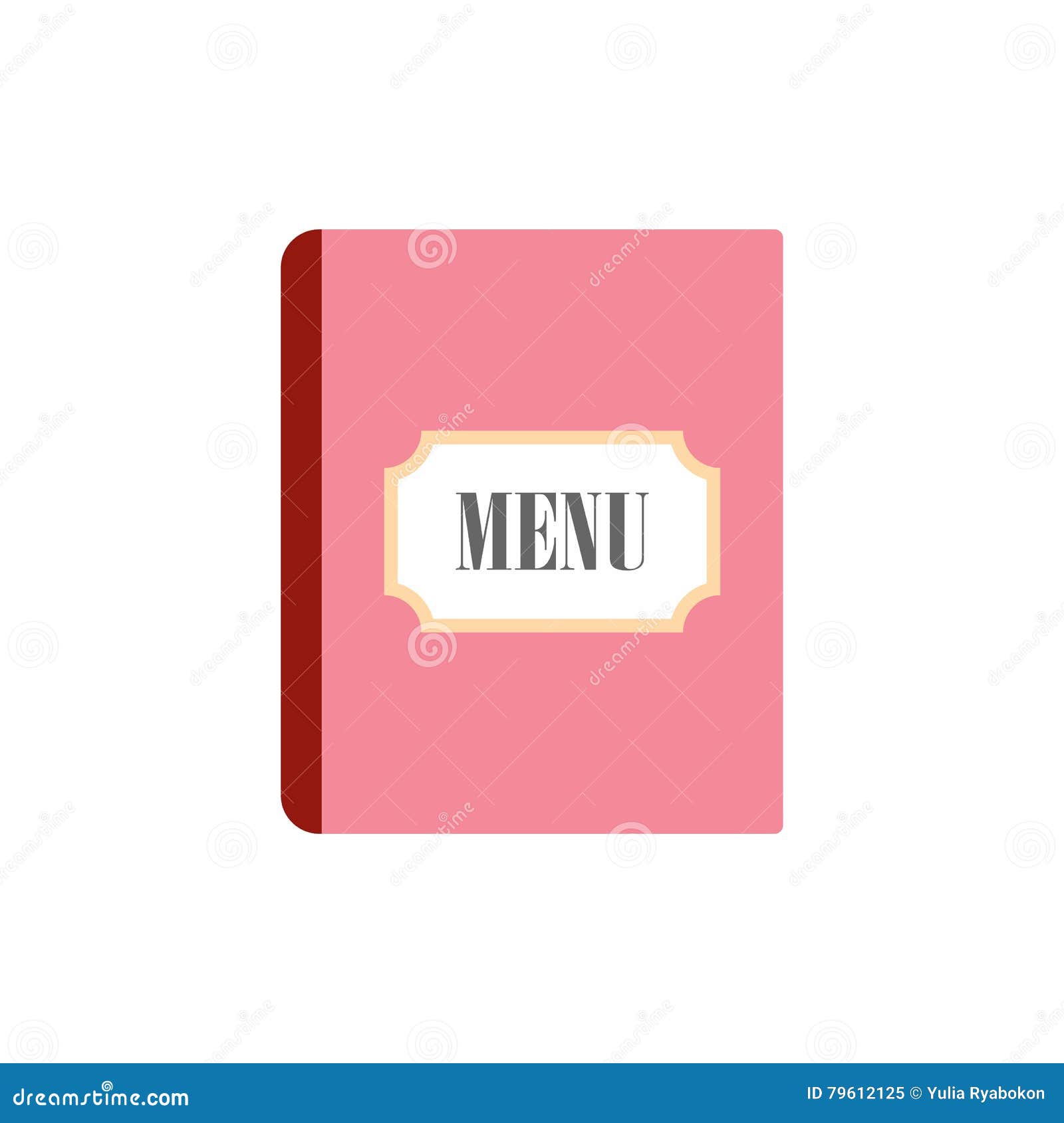 Restaurant menu flat icon stock vector. Illustration of cafe - 79612125