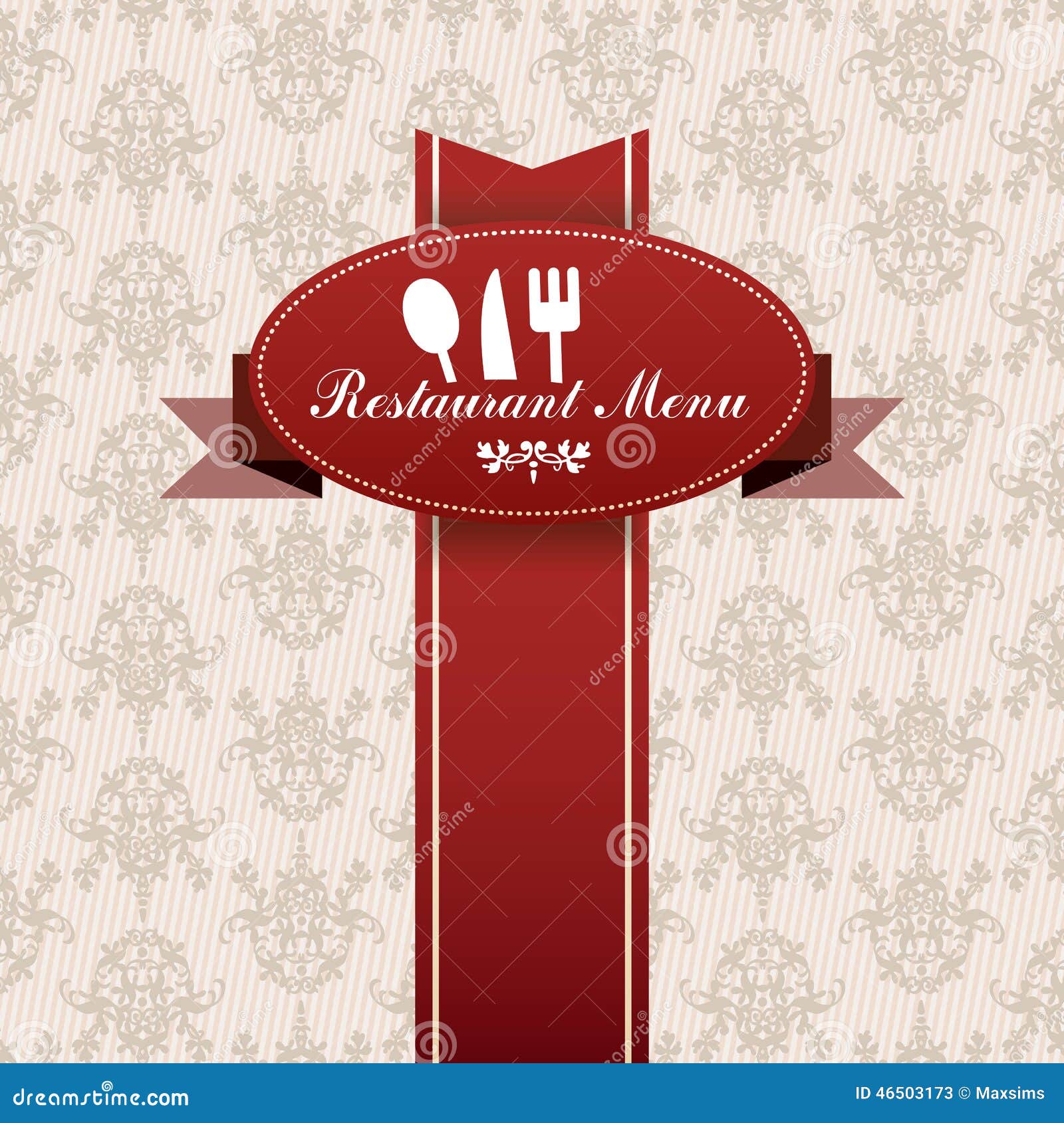 Restaurant Menu Graphic Design Illustration Stock Vector - Illustration ...