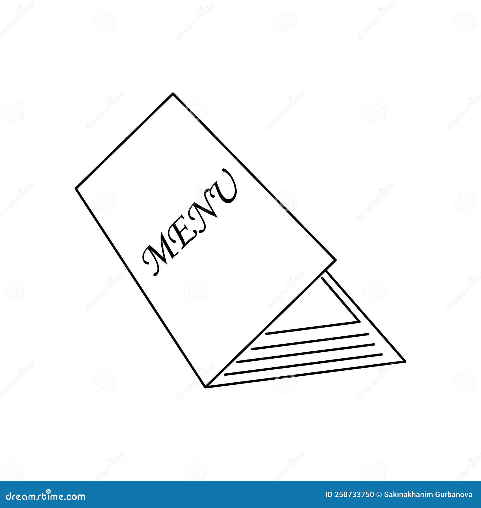 Restaurant menu icon stock vector. Illustration of sign - 250733750