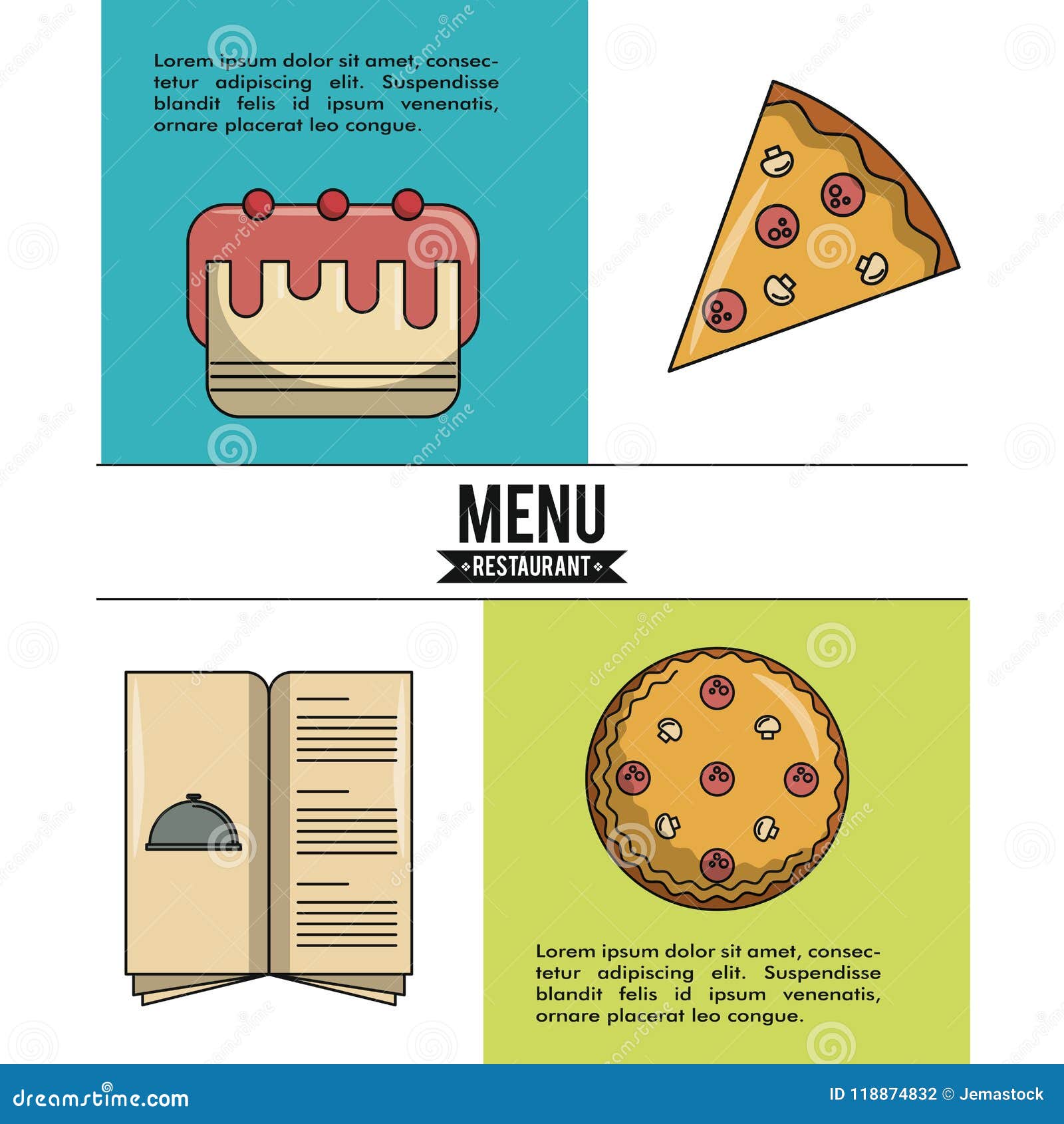 Restaurant Menu Infographic Stock Vector - Illustration of elegant ...