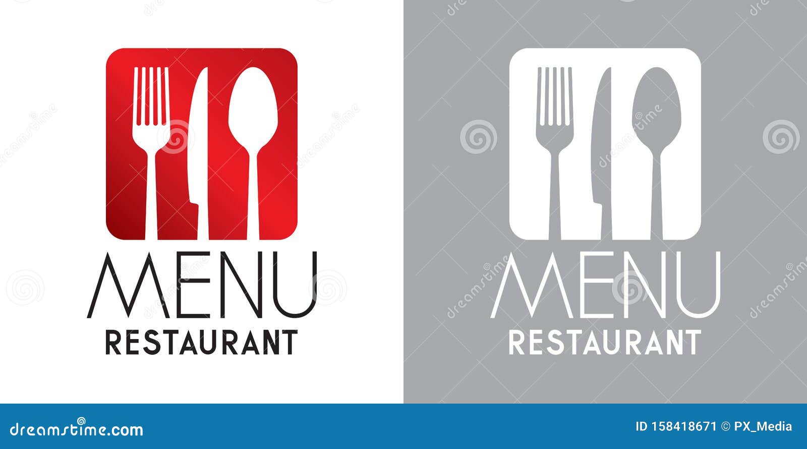 Restaurant Menu Logo Template Stock Illustration - Illustration of fork ...