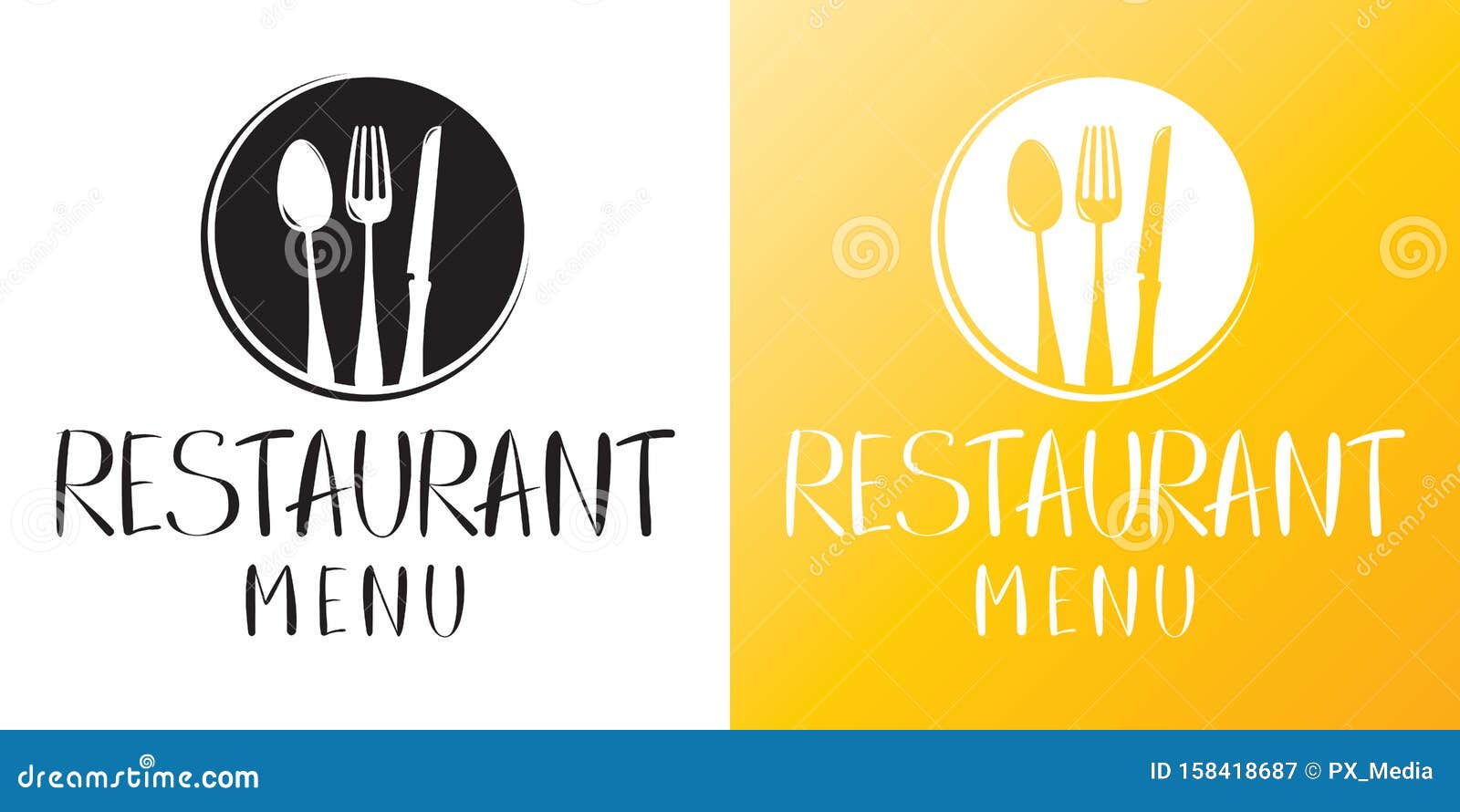 Restaurant Menu Logo Template Stock Illustration - Illustration of ...