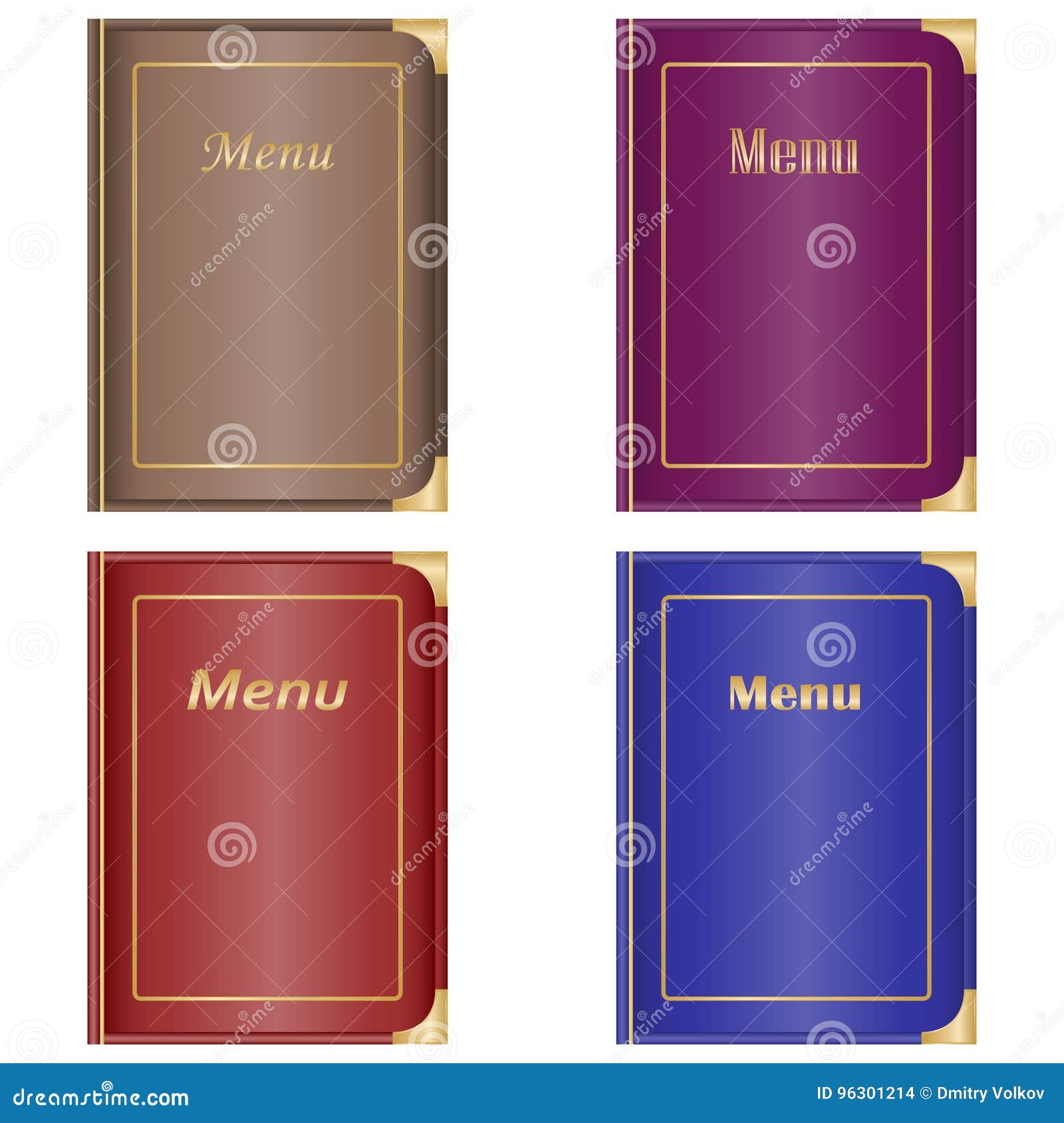 Restaurant Menu, the Menu Book Stock Illustration - Illustration of ...