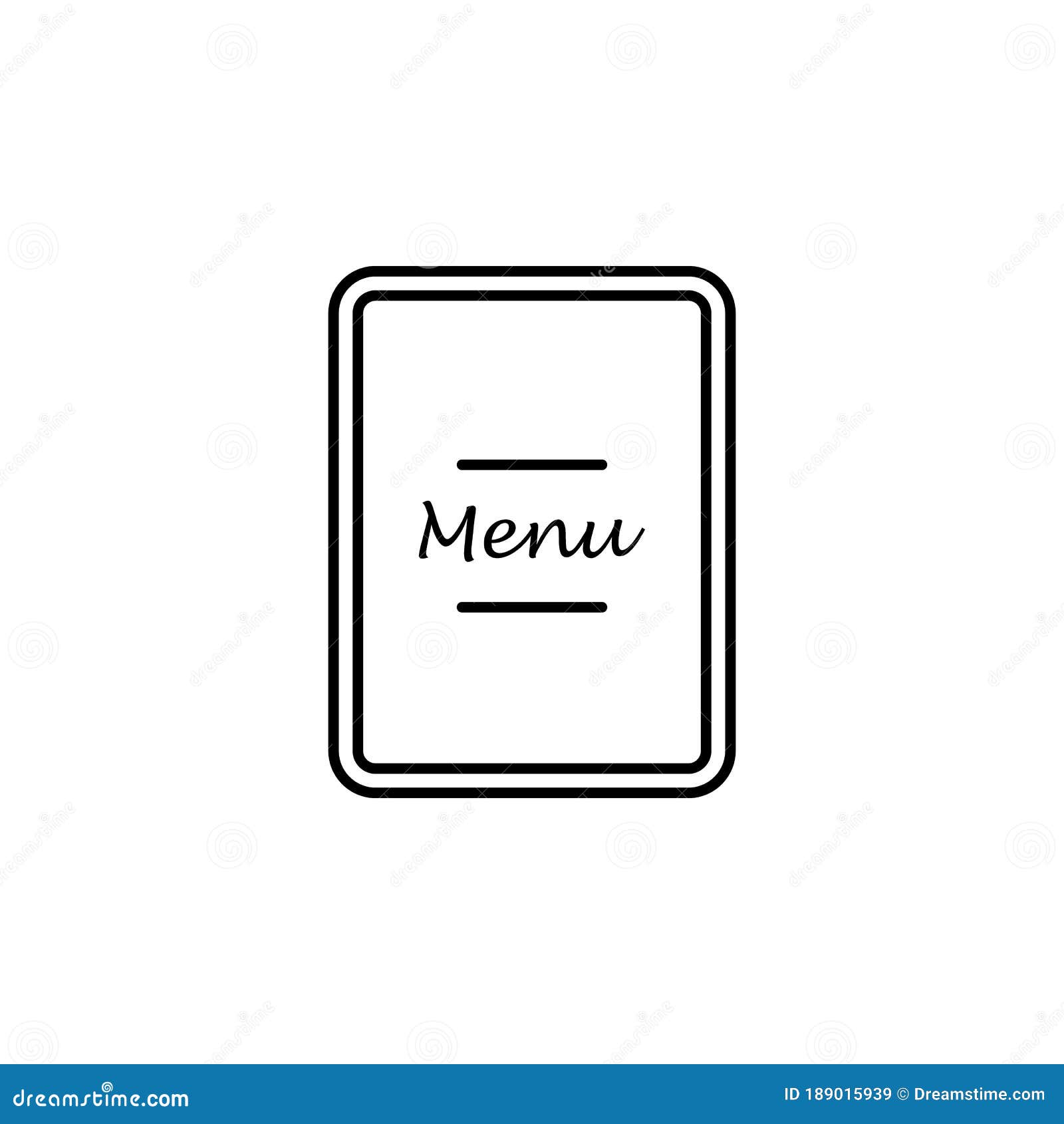 Restaurant Menu Outline Icon. Element of Kitchen Tools Icon for Mobile ...