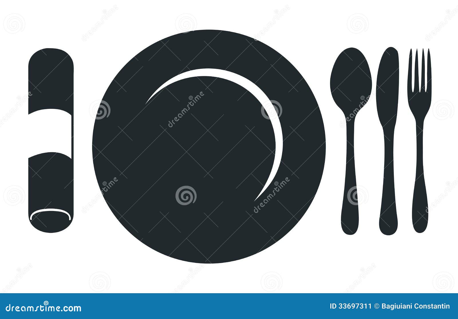 Restaurant Menu Plate stock vector. Illustration of concept - 33697311