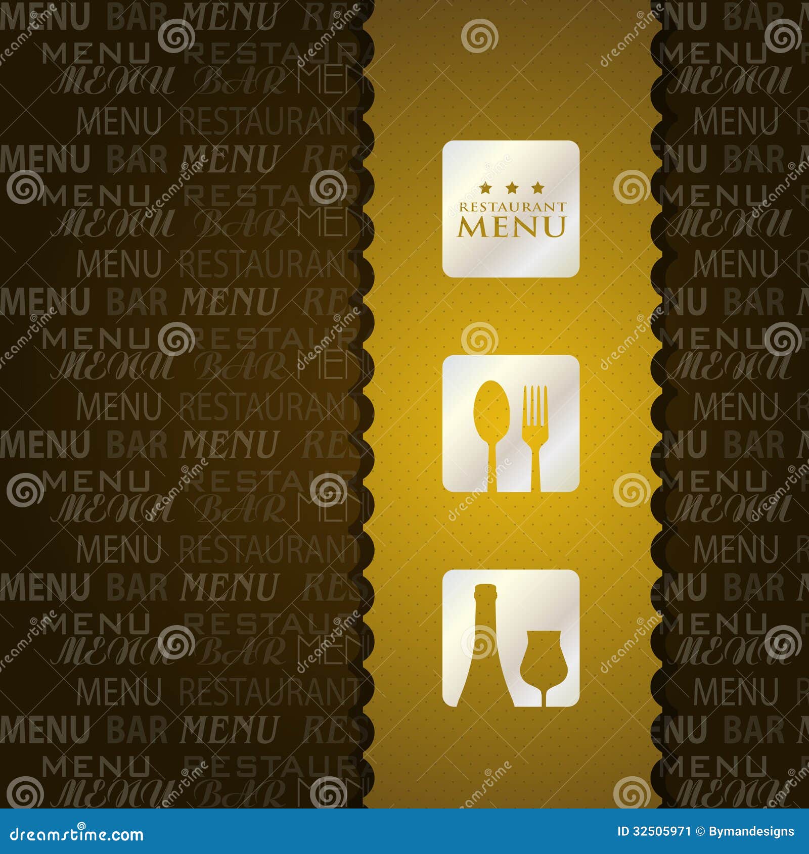Restaurant Menu Presentation Stock Vector - Illustration of fork ...