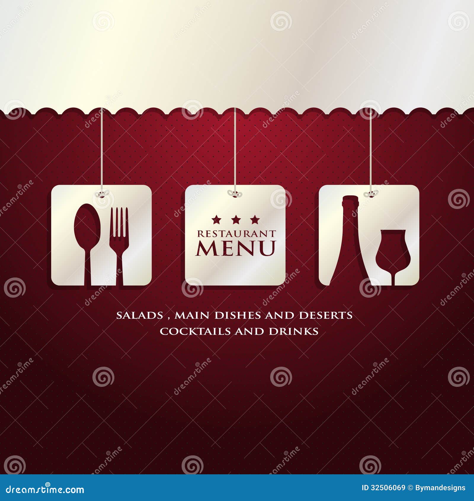 Menu Presentation In Luxury Restaurant Vector Illustration ...