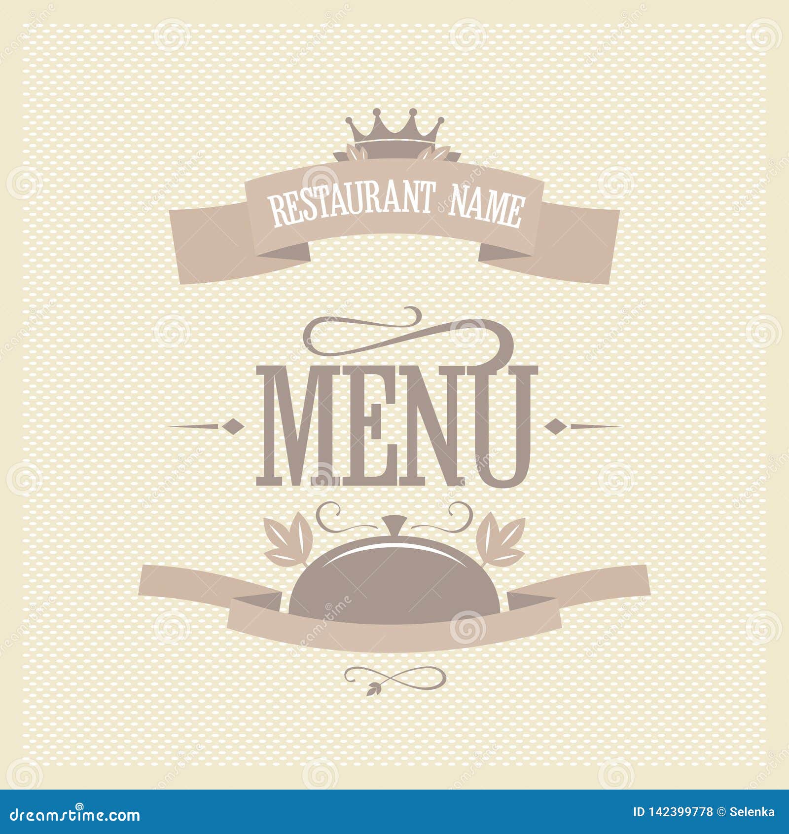 Royal Vintage Restaurant Menu Card Design Stock Vector - Illustration ...