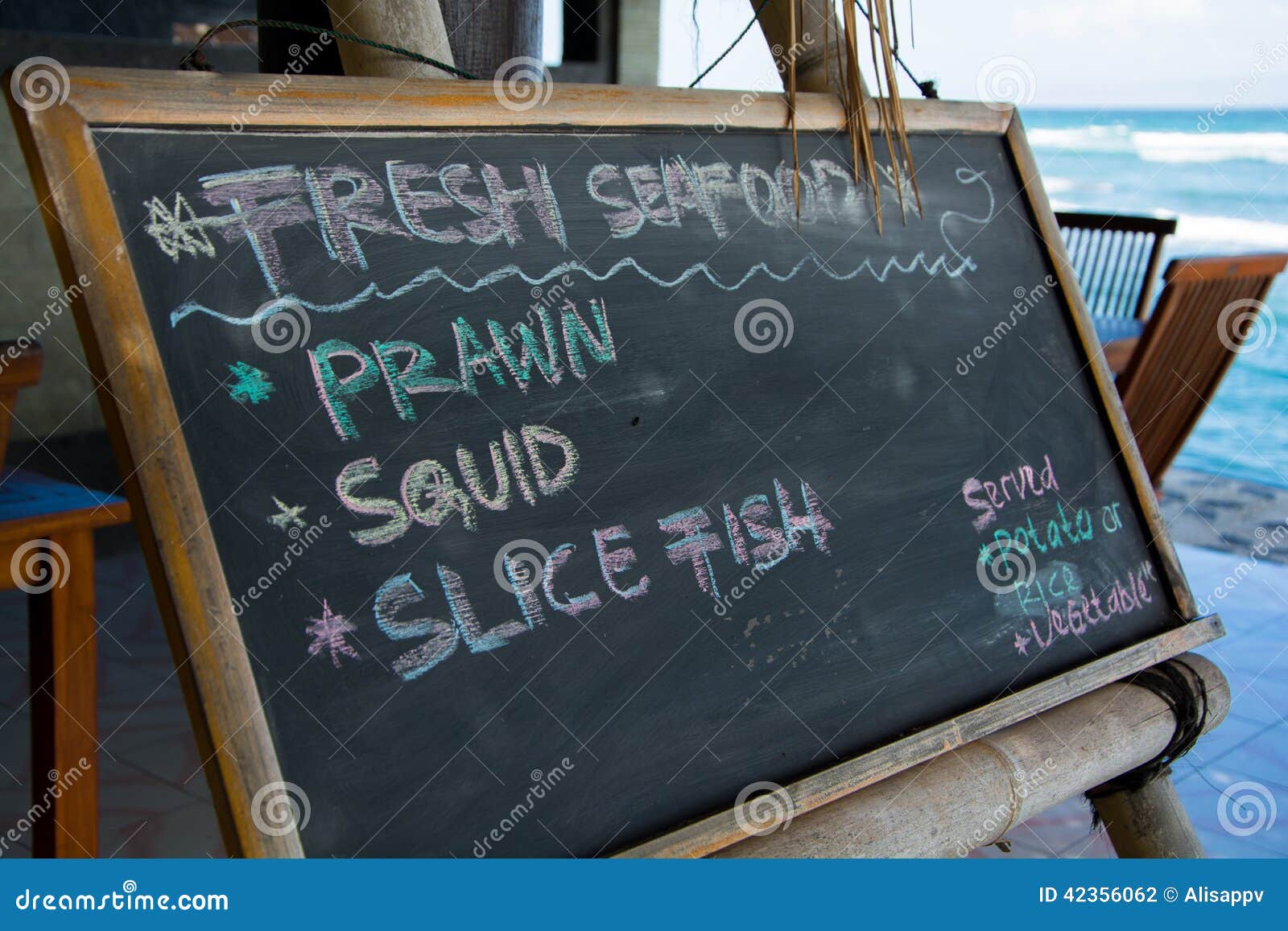 Restaurant menu stock photo. Image of seaside, food, saloon - 42356062