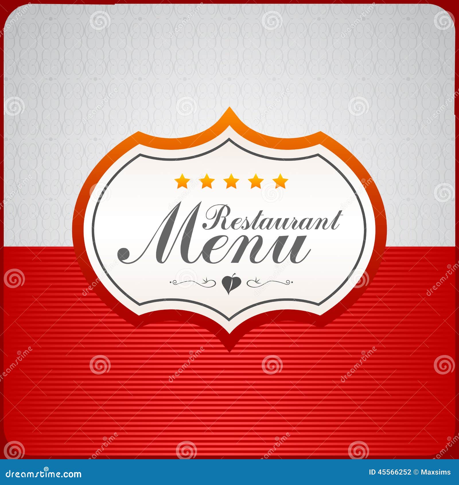 Restaurant Menu Sticker Card Stock Vector - Illustration of coffee ...