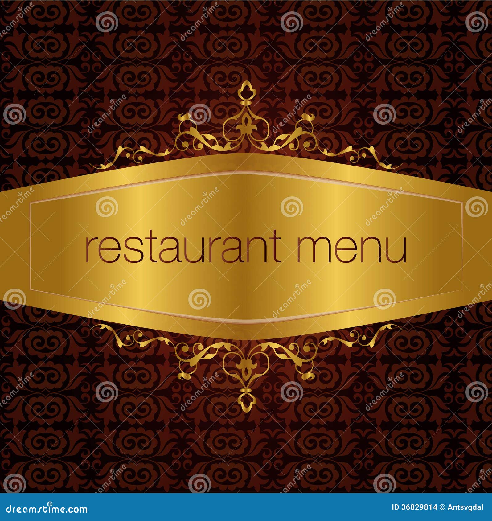 Restaurant menu stock vector. Illustration of obsolete - 36829814