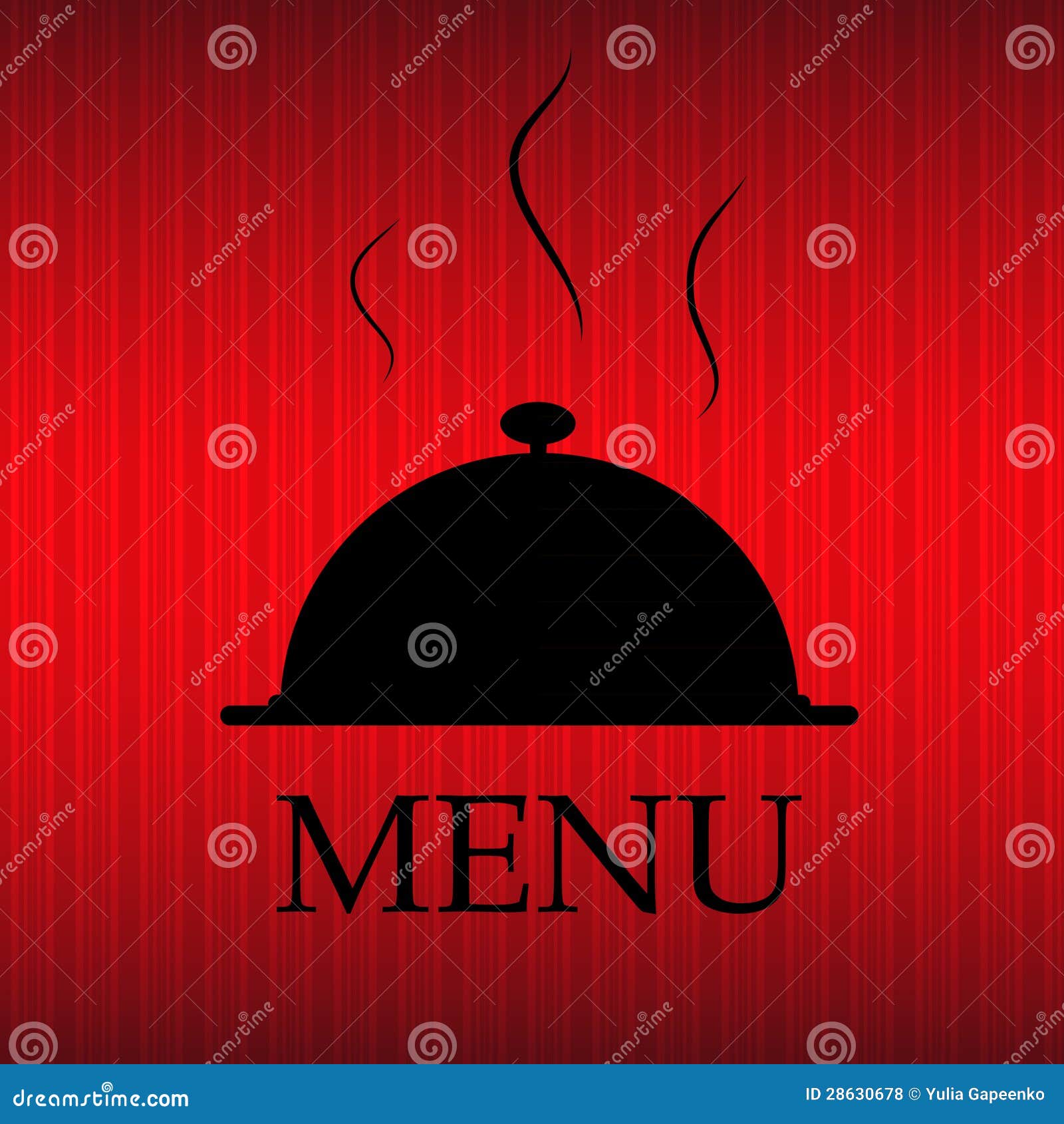 Restaurant Menu Template in Grunge Retro Style Stock Vector ...