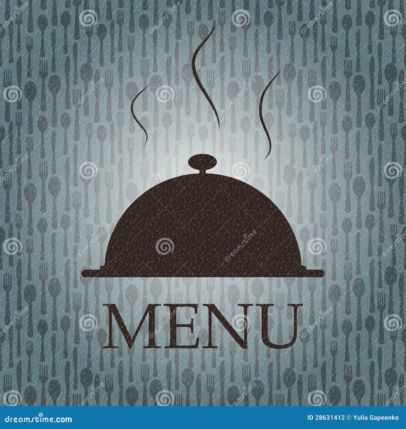 Restaurant Menu Template in Grunge Retro Style Stock Vector ...